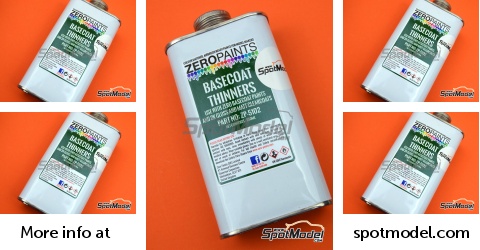 Zero Paints ZP-5102: Thinner Basecoat thinners 1 x 250ml (ref. ZP-5102) | SpotModel