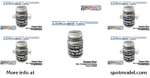 Zero Paints ZP-M1010: Paint for airbrush Titanium Silver 1 x 30ml (ref ...