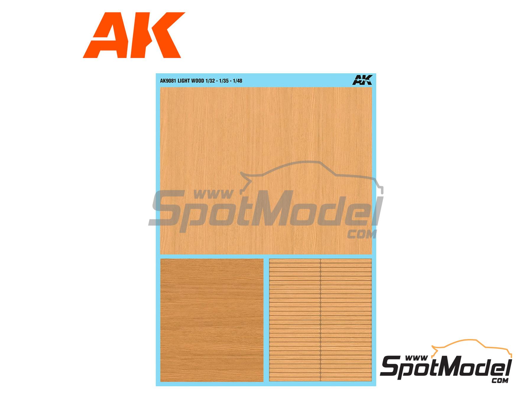 AK Interactive AK9081: Decals 1/32 scale - Light wood (ref. AK9081 ...