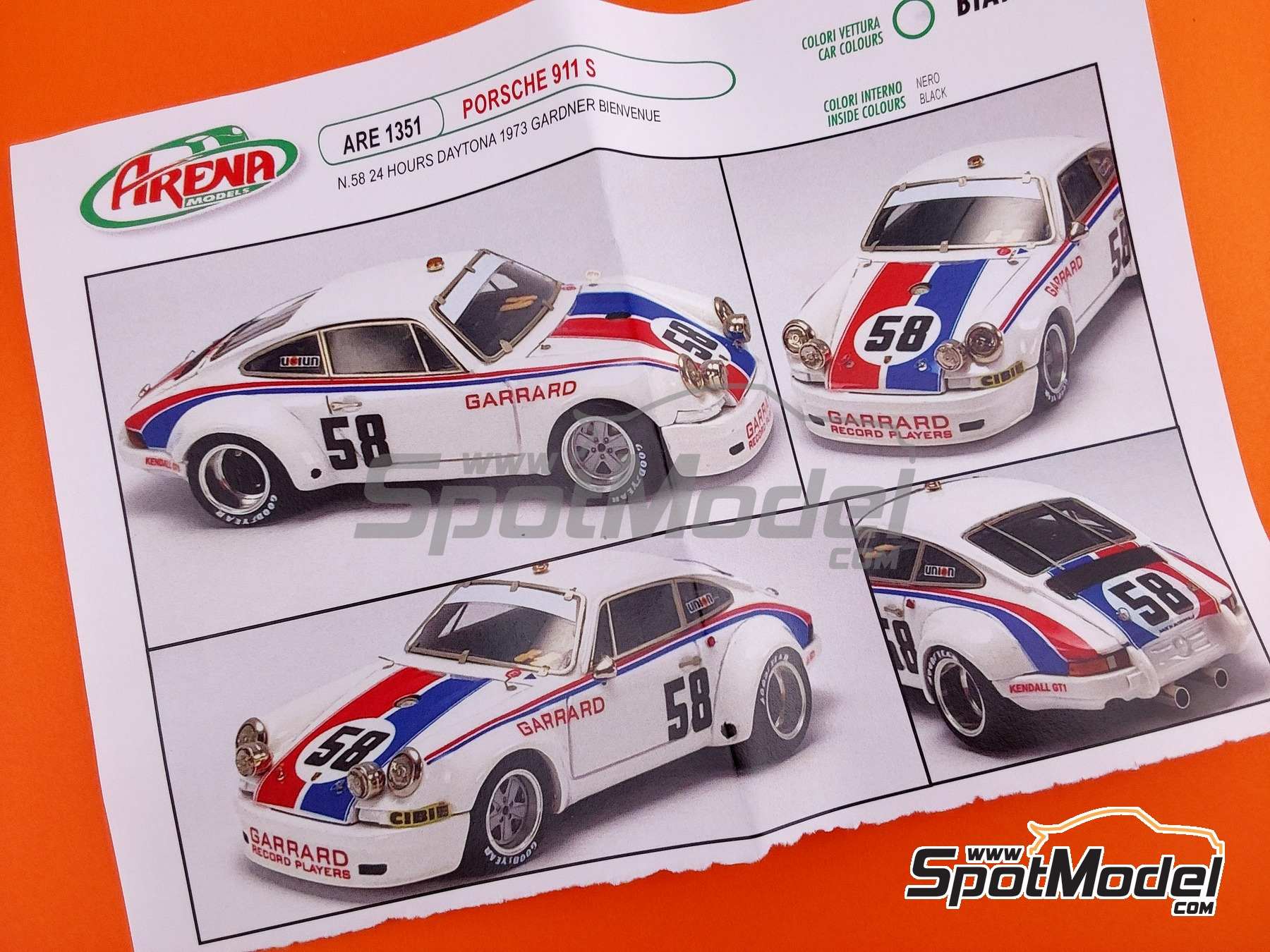 Arena Modelli ARE1351: Car scale model kit 1/43 scale - Porsche 911 S ...