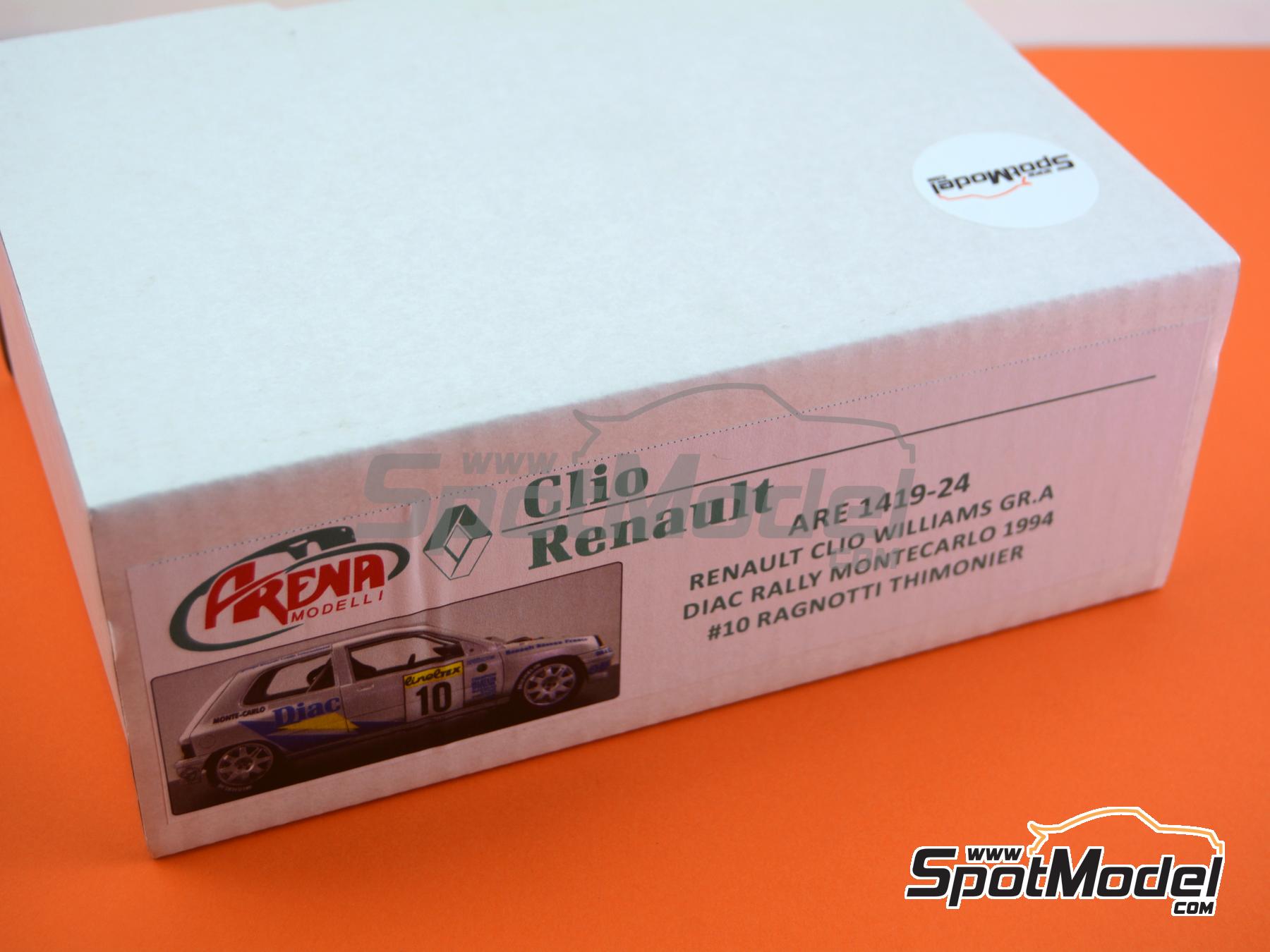 Arena Modelli ARE1419-24: Car scale model kit 1/24 scale - Renault Clio ...