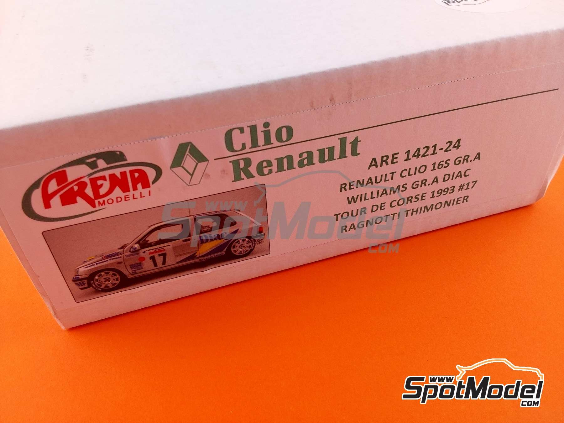 Arena Modelli ARE1421-24: Car scale model kit 1/24 scale - Renault Clio ...