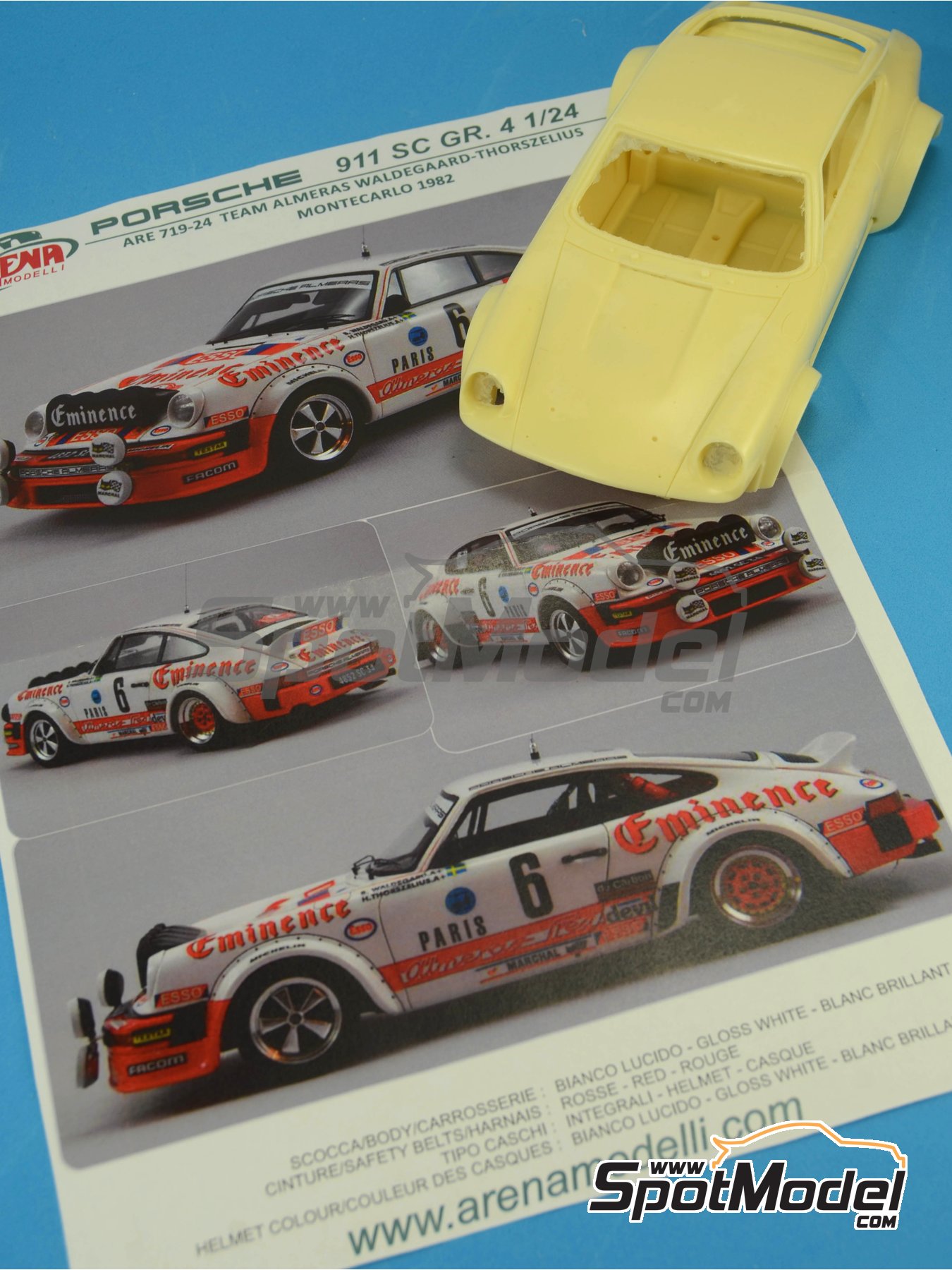 Arena Modelli ARE719-24: Car scale model kit 1/24 scale - Porsche 911SC ...