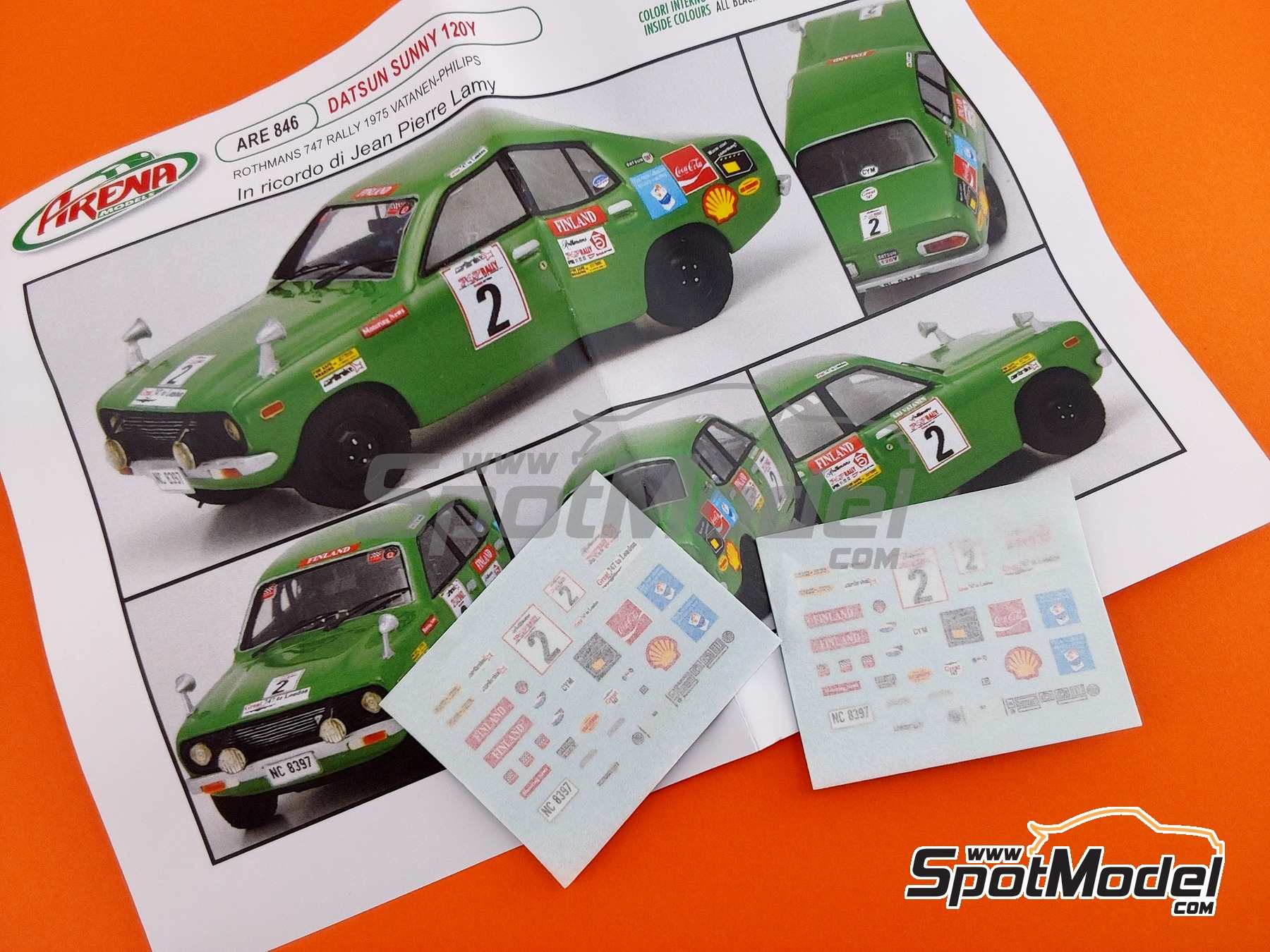 Arena Modelli ARE846: Car scale model kit 1/43 scale - Datsun Sunny 120 ...