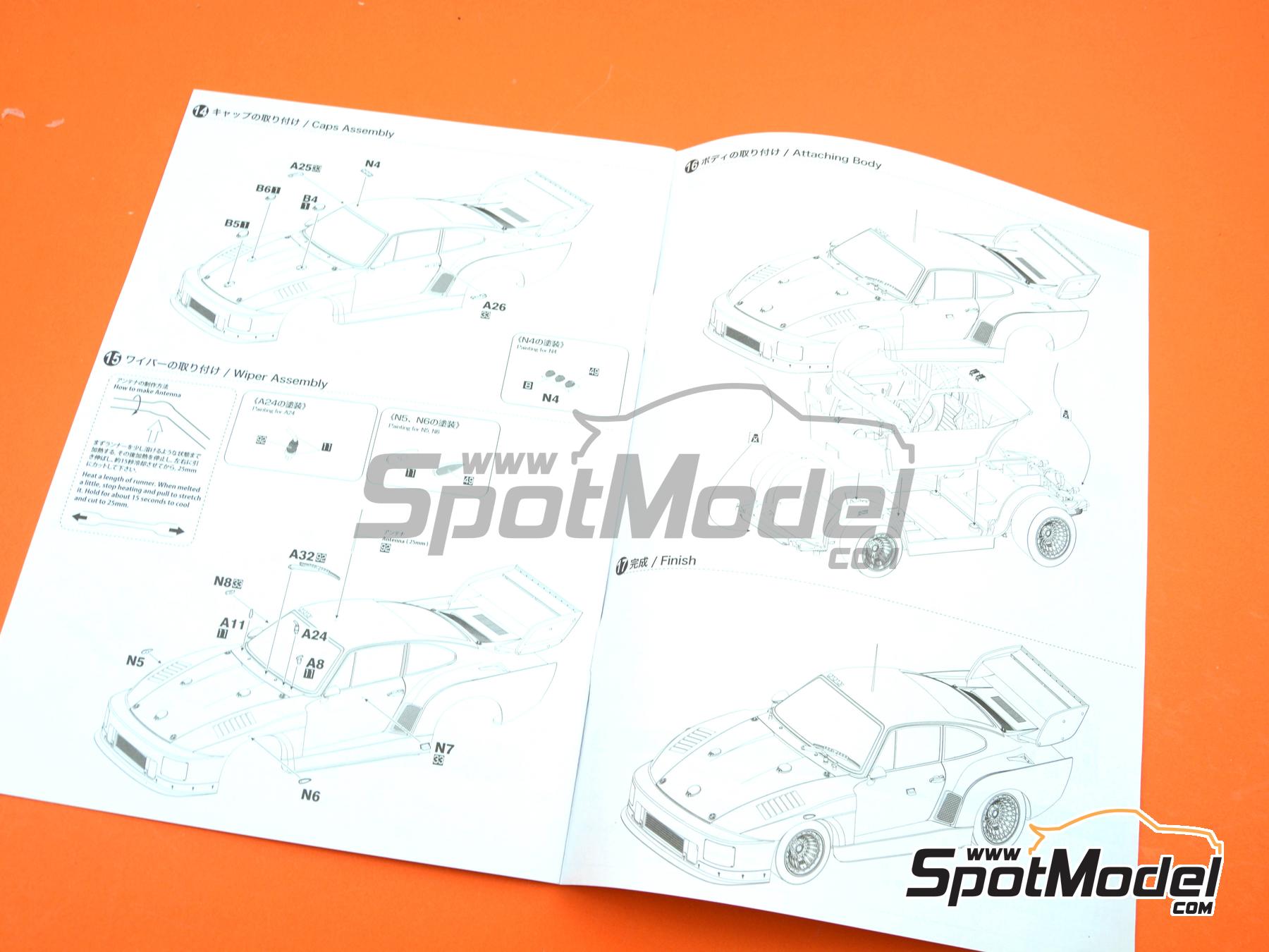 Beemax Model Kits BX24025: Car scale model kit 1/24 scale - Porsche 935 ...