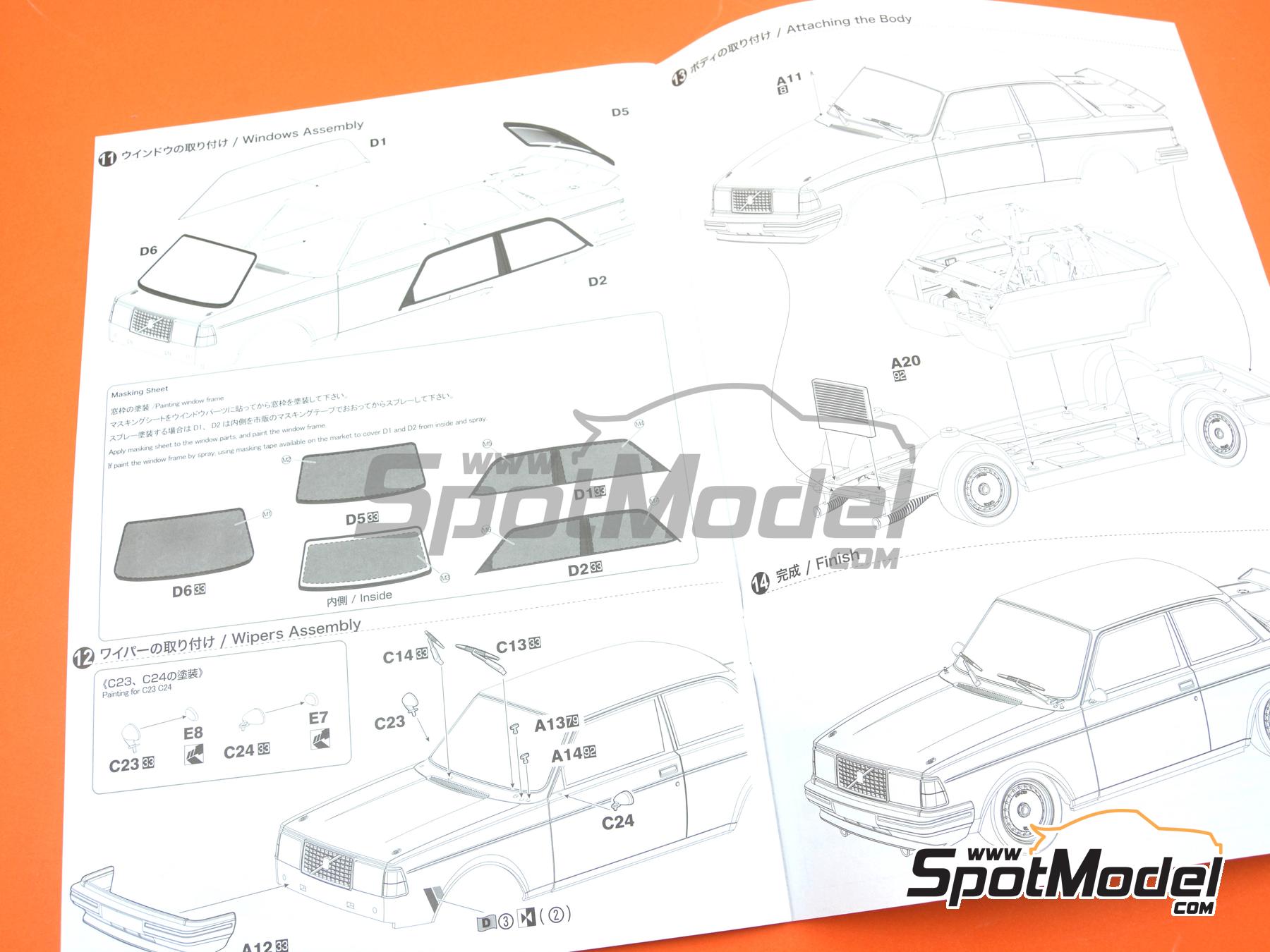 Beemax Model Kits BX24027: Car scale model kit 1/24 scale - Volvo 240 ...