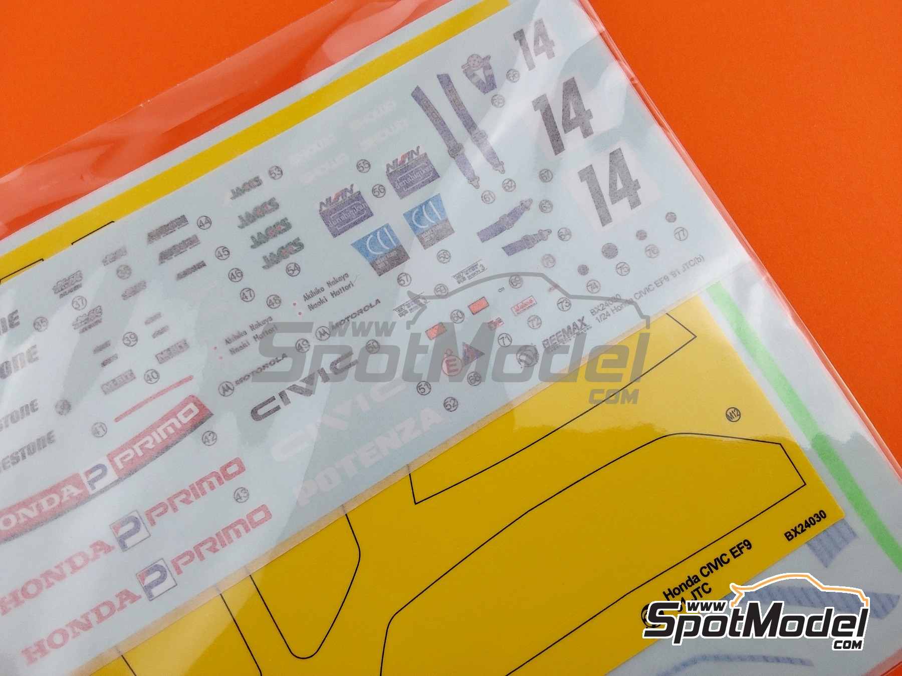 Beemax Model Kits BX24030: Car scale model kit 1/24 scale - Honda Civic ...