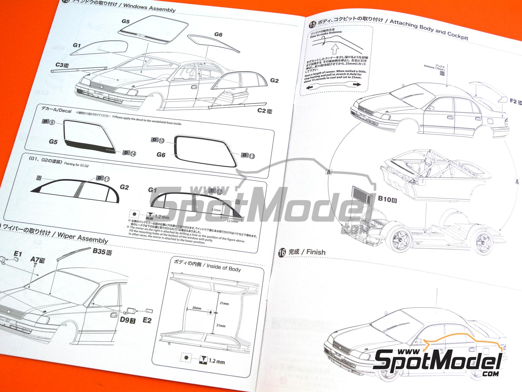 Beemax Model Kits BX24031: Car scale model kit 1/24 scale - Toyota ...