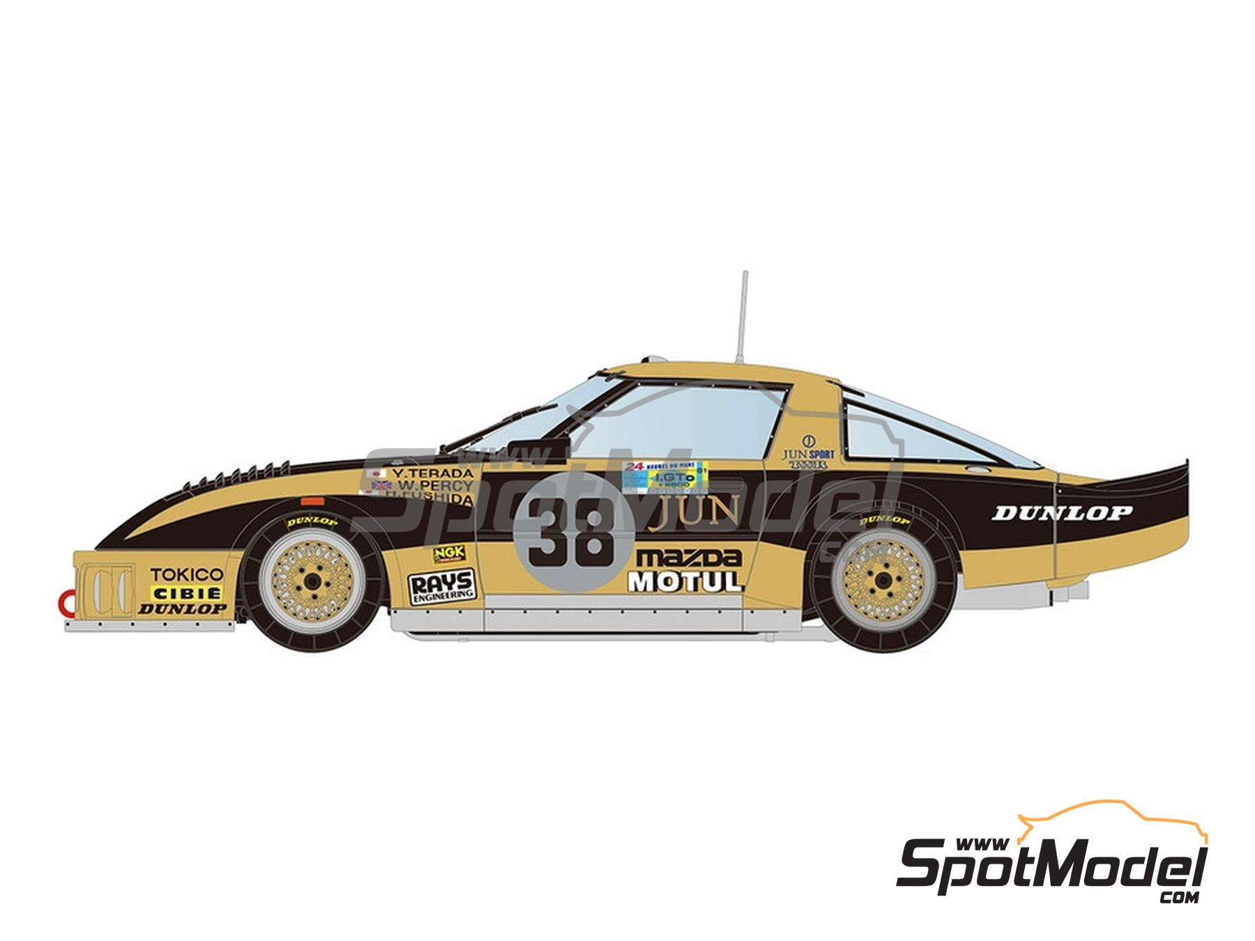 Beemax Model Kits BX24040: Car scale model kit 1/24 scale - Mazda RX-7 ...