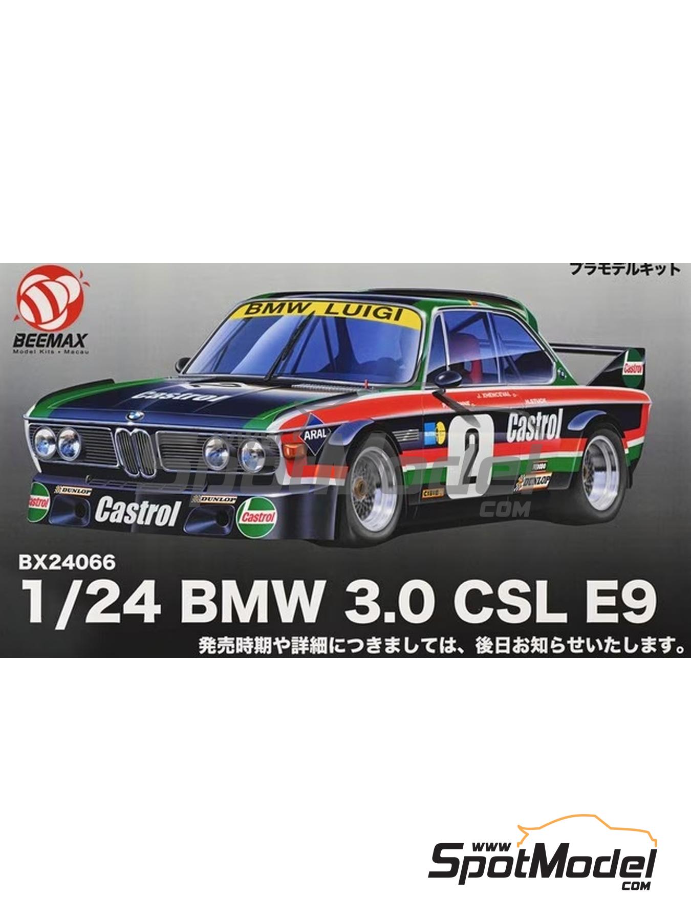 Beemax Model Kits BX24066: Car scale model kit 1/24 scale - BMW 3.0 CSL ...