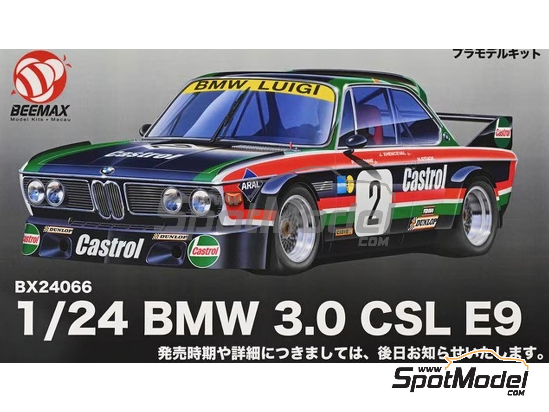Beemax Model Kits BX24066: Car scale model kit 1/24 scale - BMW 3.0 CSL ...