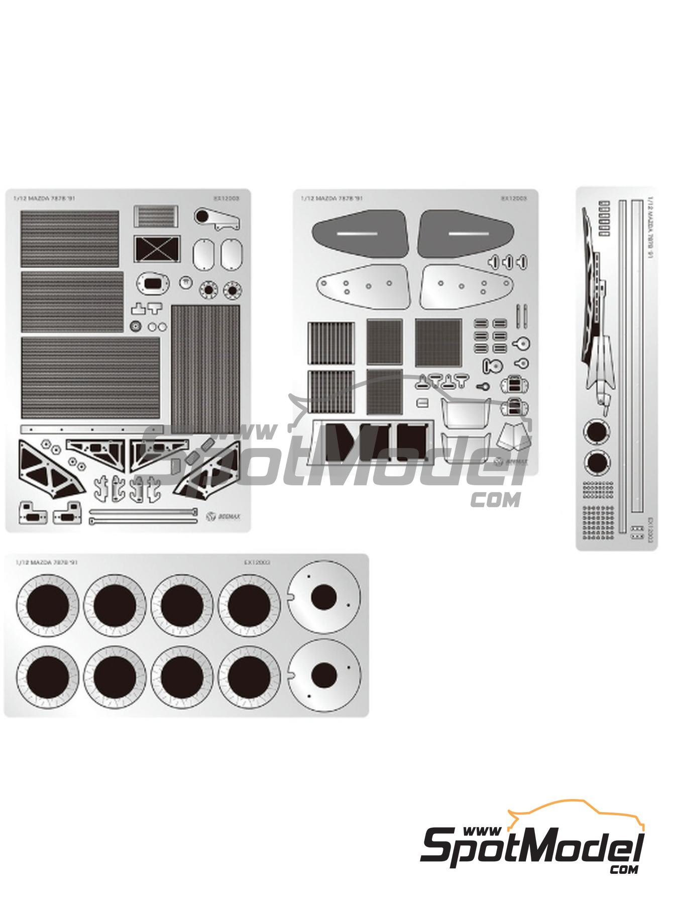 Beemax Model Kits EX12003: Detail up set 1/12 scale - Mazda 787B 1991 ...