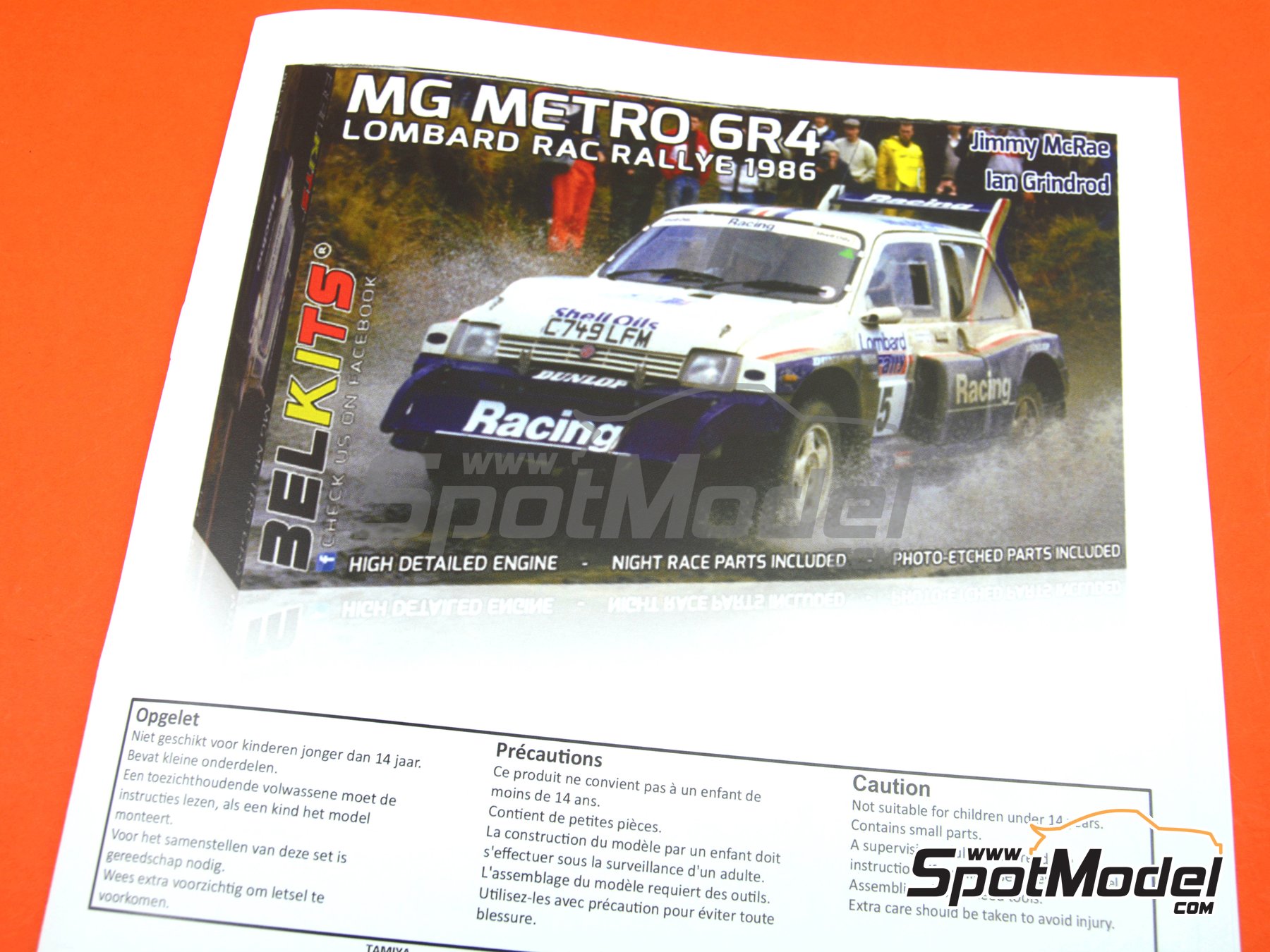 Belkits BEL016: Car scale model kit 1/24 scale - MG Metro 6R4 Group B ...