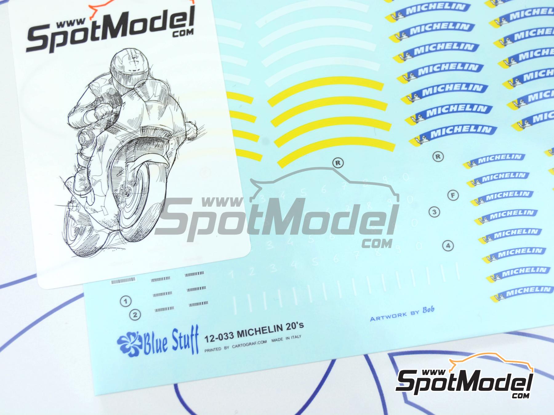 Blue Stuff 12-033: Logotypes 1/12 scale - Michelin Moto GP season 2020 ...
