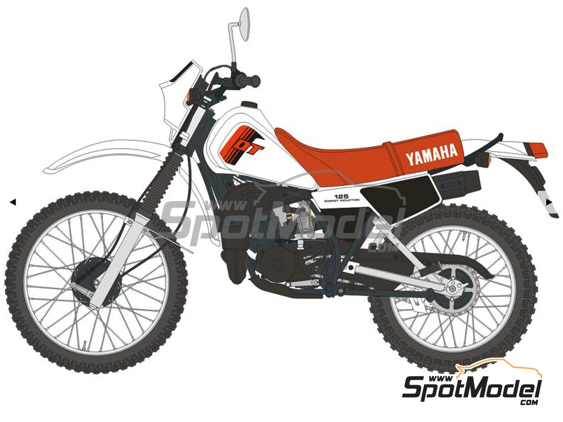 Blue Stuff 12-053: Marking / livery 1/12 scale - Yamaha DT125 LC 1982 ...