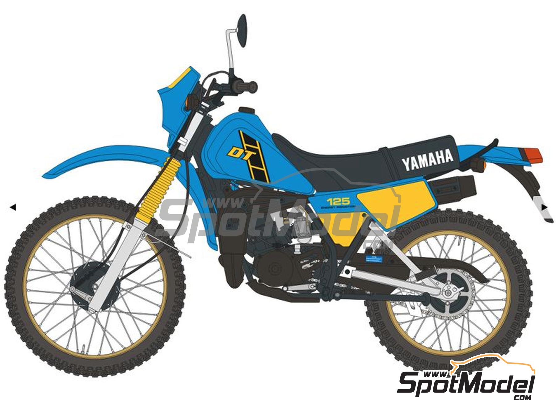 Blue Stuff 12-053: Marking / livery 1/12 scale - Yamaha DT125 LC 1982 ...