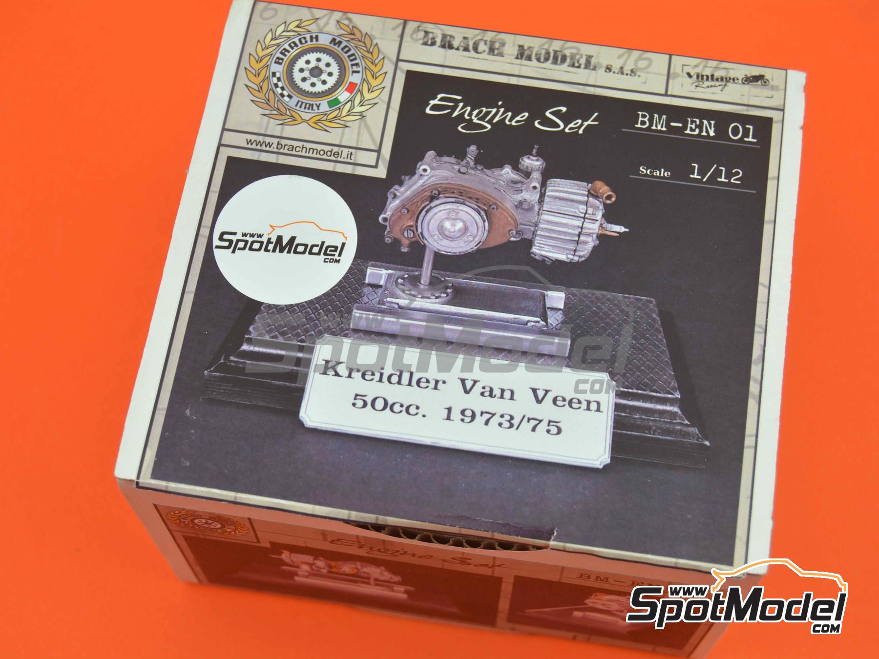 Brach Model BM-EN01: Engine 1/12 scale - Kreidler Van Veen 50cc 1973 ...