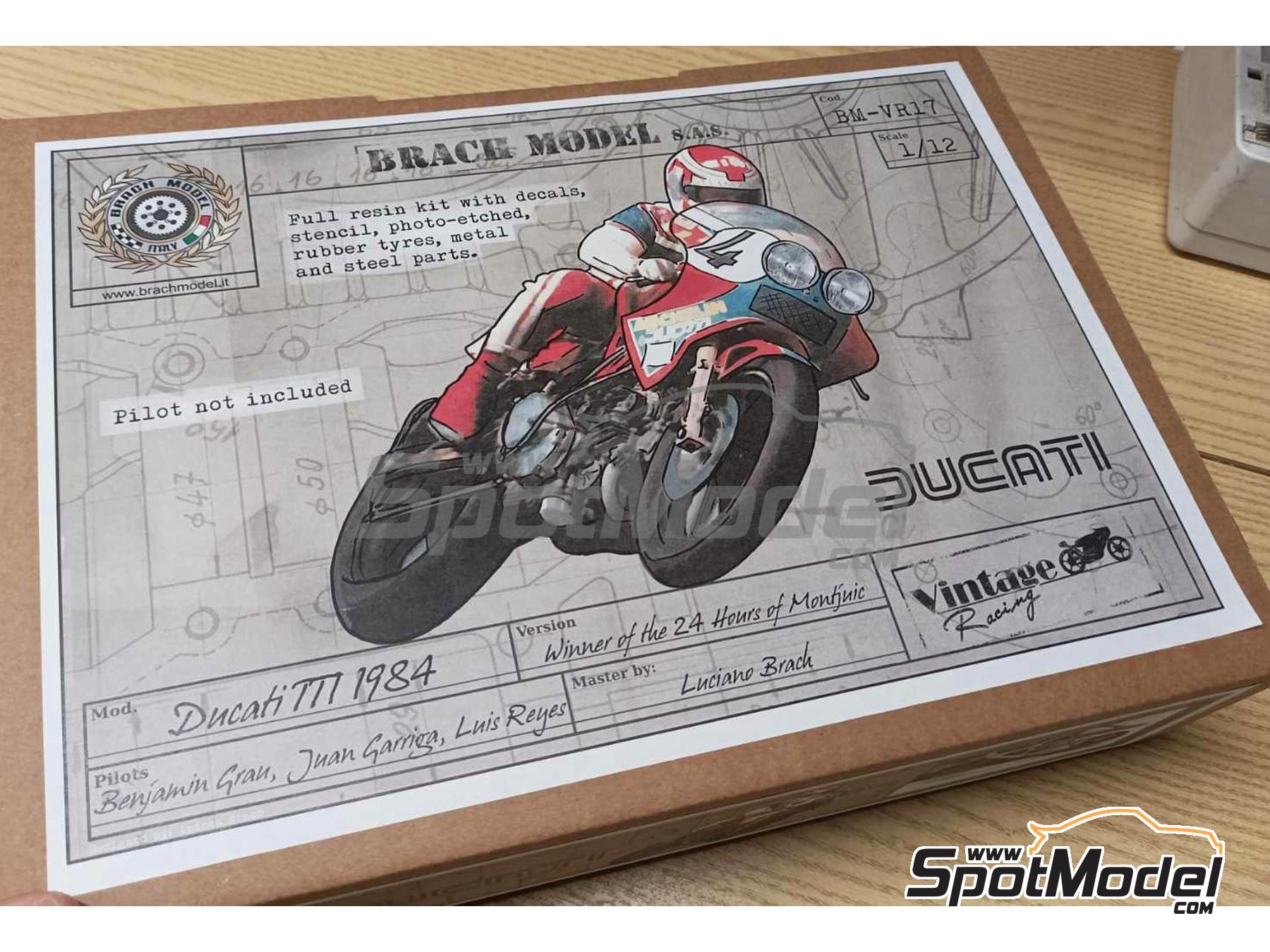 Brach Model BM-VR17: Motorbike scale model kit 1/12 scale - Ducati TT1 ...