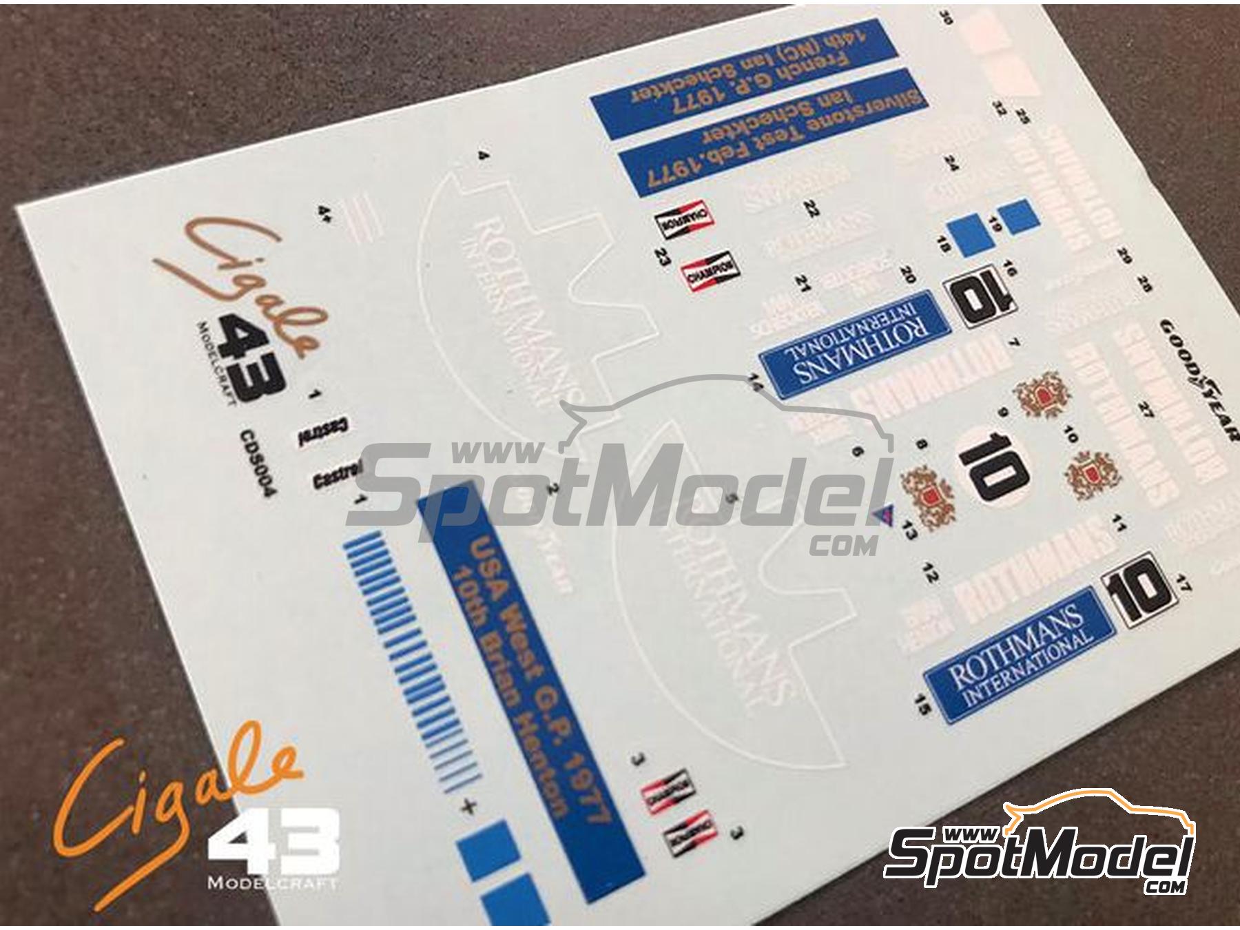 Cigale 43 Modelcraft CDS004: Marking / livery 1/43 scale - March Ford ...