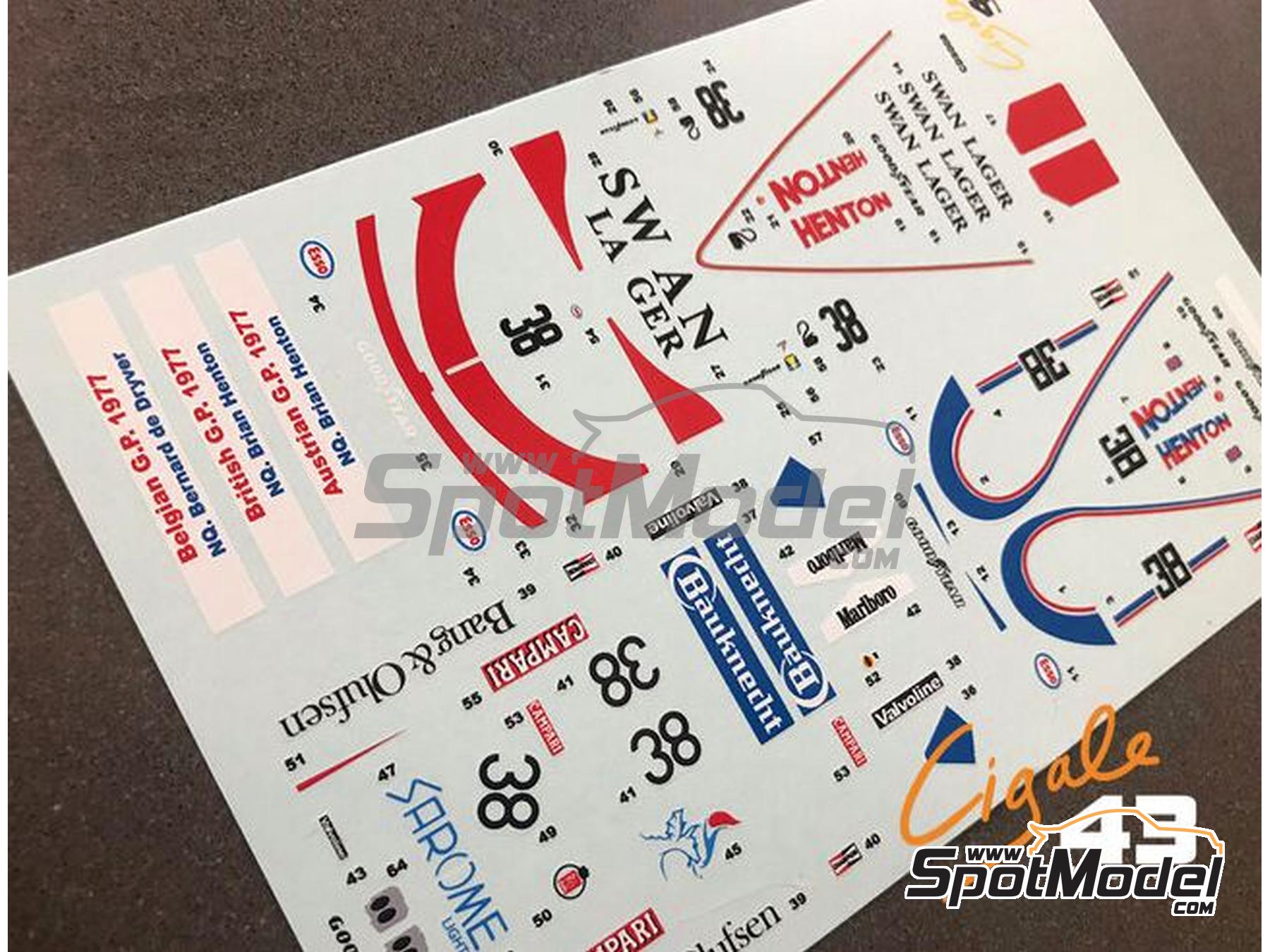 Cigale 43 Modelcraft CDS008: Marking / livery 1/43 scale - March Ford ...