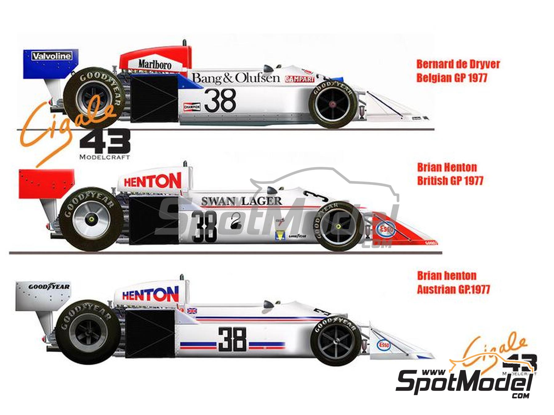 Cigale 43 Modelcraft CDS008: Marking / livery 1/43 scale - March Ford ...