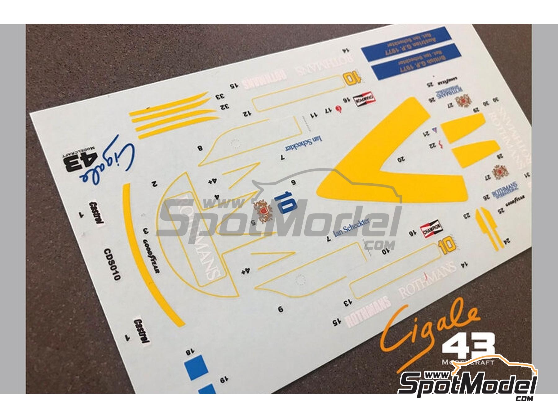 Cigale 43 Modelcraft CDS010: Marking / livery 1/43 scale - March Ford ...