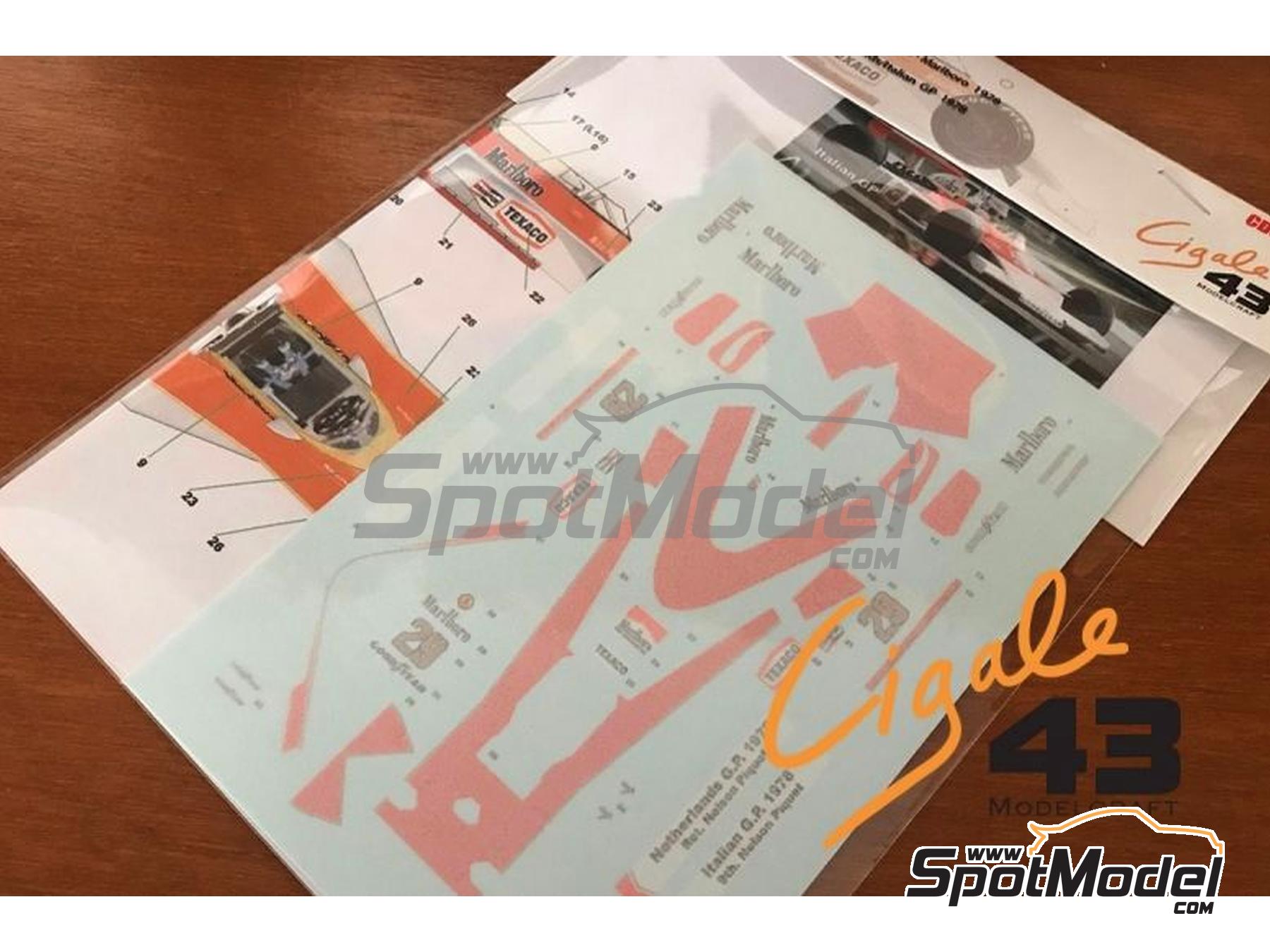 Cigale 43 Modelcraft CDS016: Marking / livery 1/43 scale - McLaren Ford ...