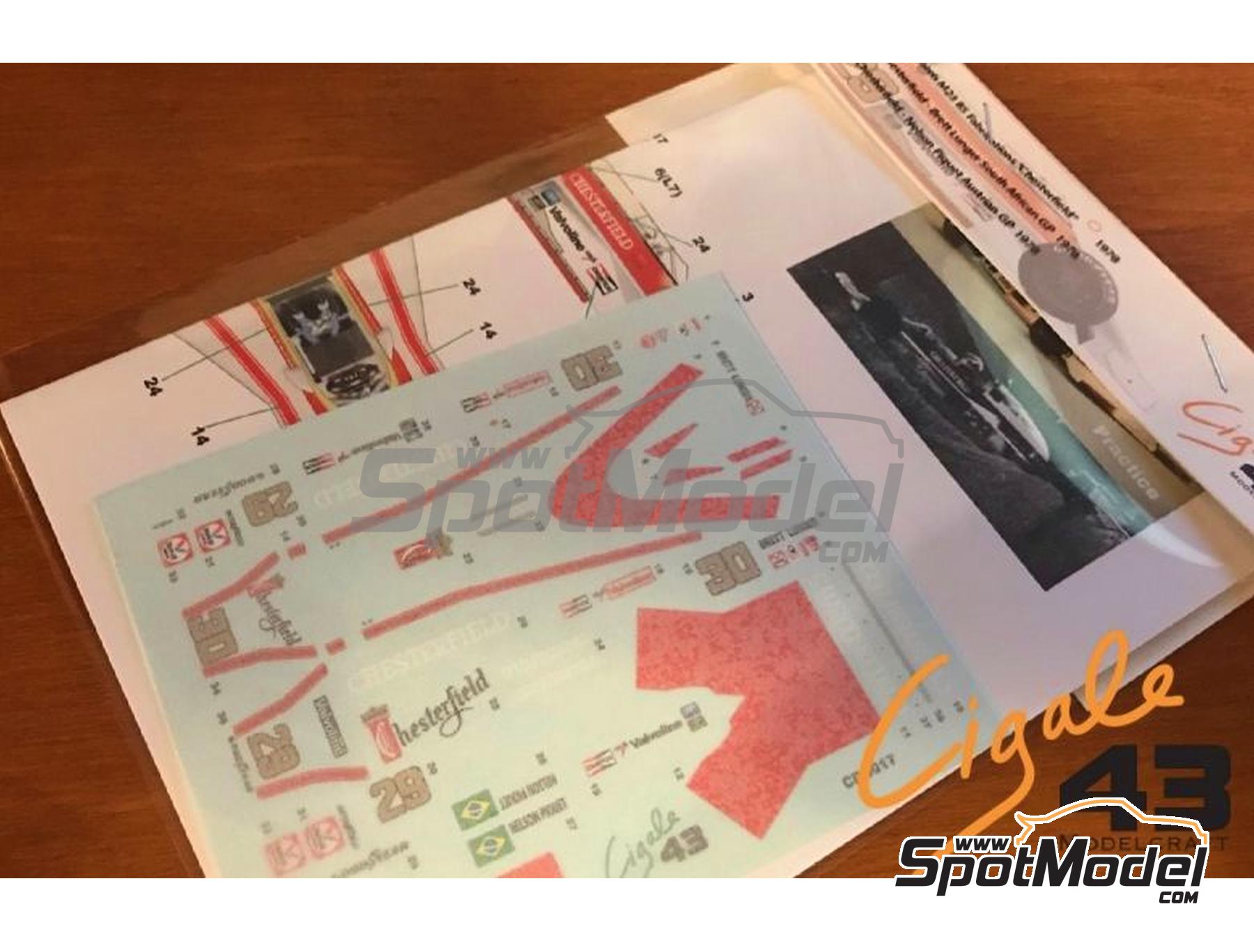 Cigale 43 Modelcraft CDS017: Marking / livery 1/43 scale - McLaren Ford ...