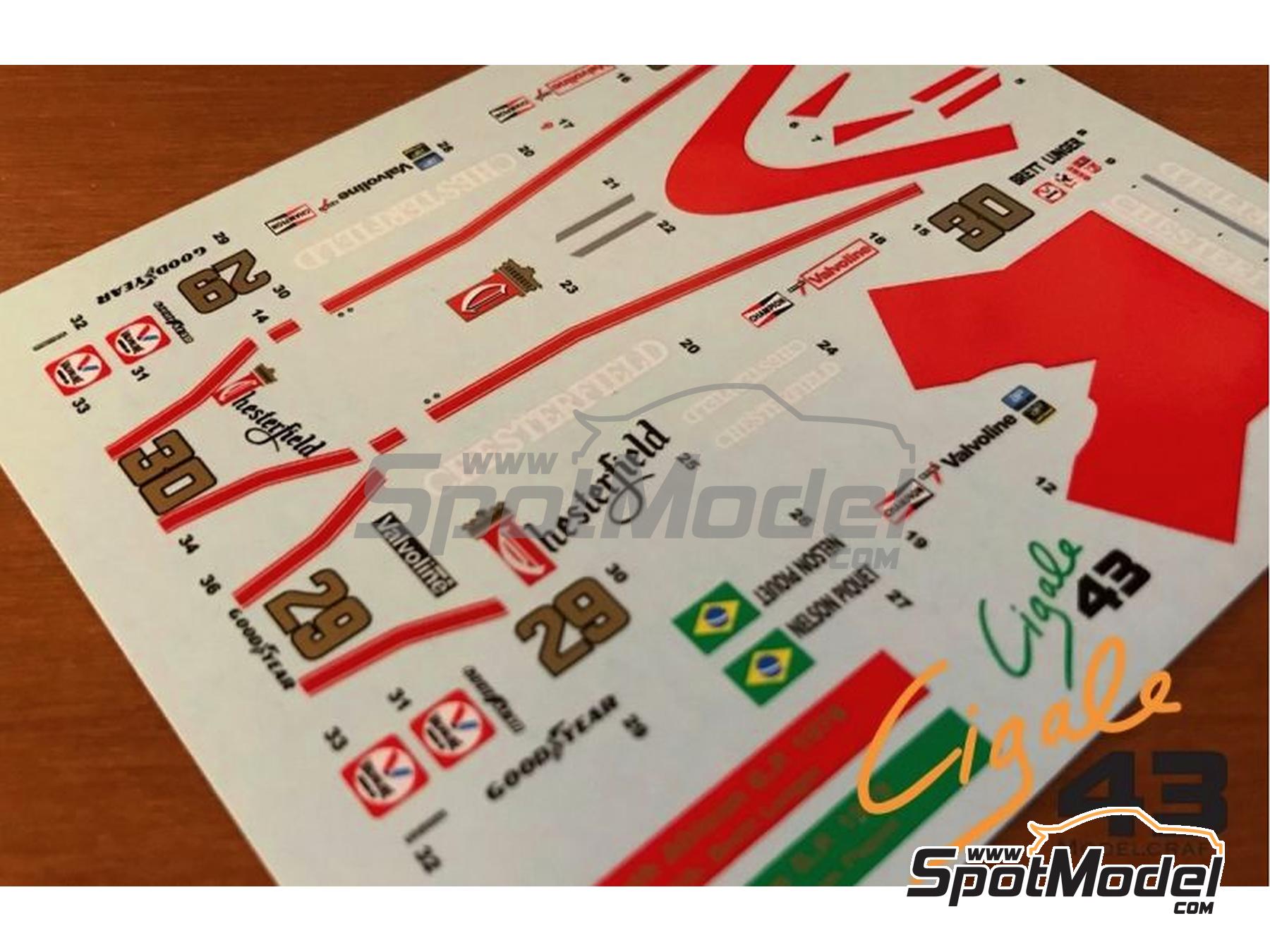 Cigale 43 Modelcraft CDS017: Marking / livery 1/43 scale - McLaren Ford ...