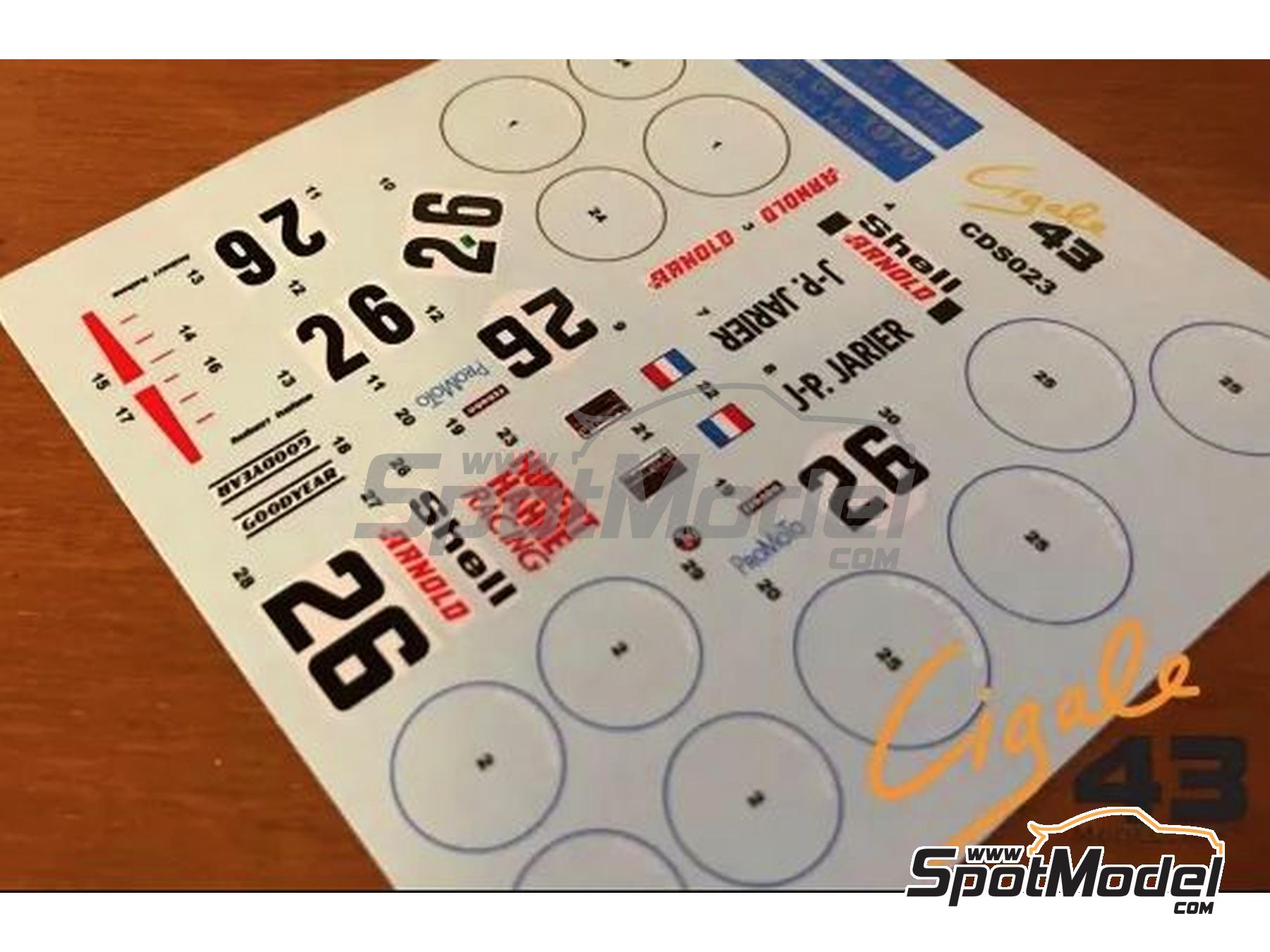 Cigale 43 Modelcraft CDS023: Marking / livery 1/43 scale - March Ford ...