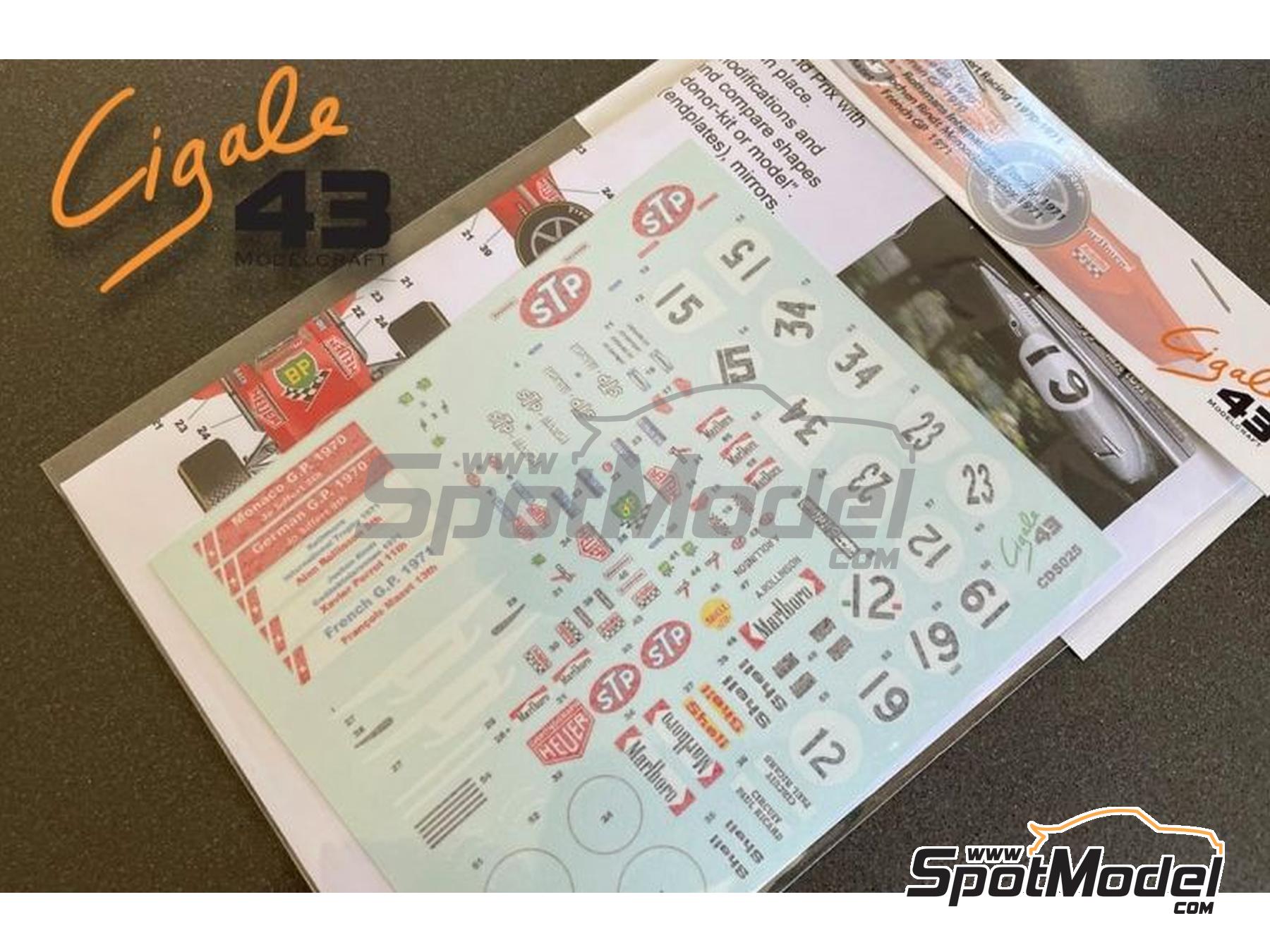 Cigale 43 Modelcraft CDS025: Marking / livery 1/43 scale - March Ford ...