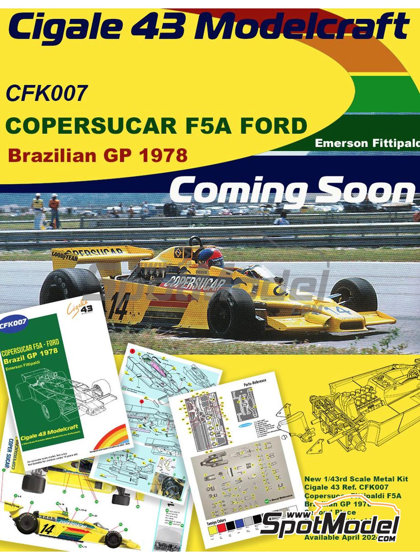 Cigale 43 Modelcraft CFK007: Car scale model kit 1/43 scale ...