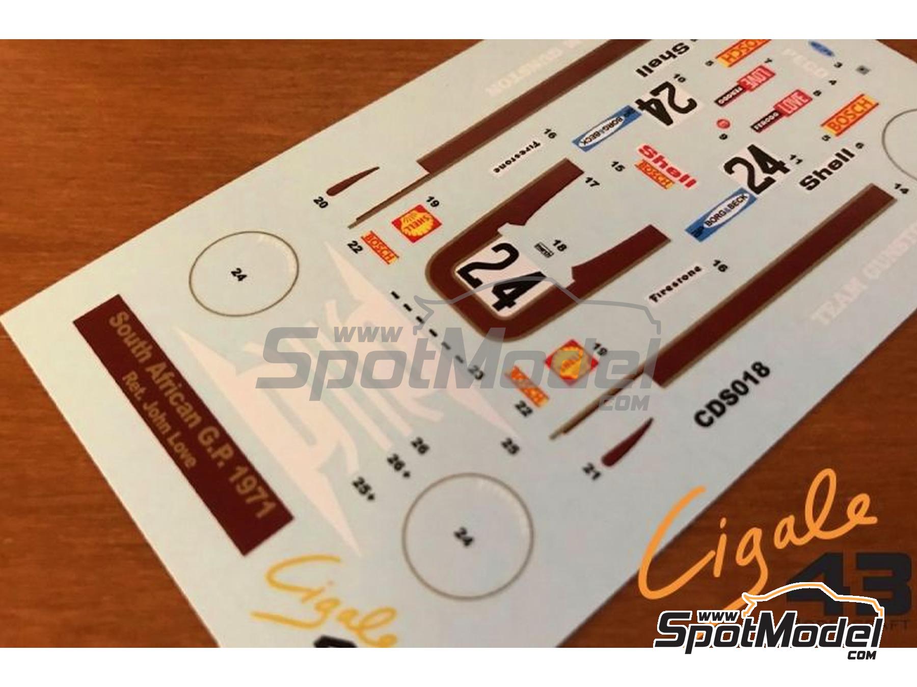 Cigale 43 Modelcraft CDS018: Marking / livery 1/43 scale - March Ford ...