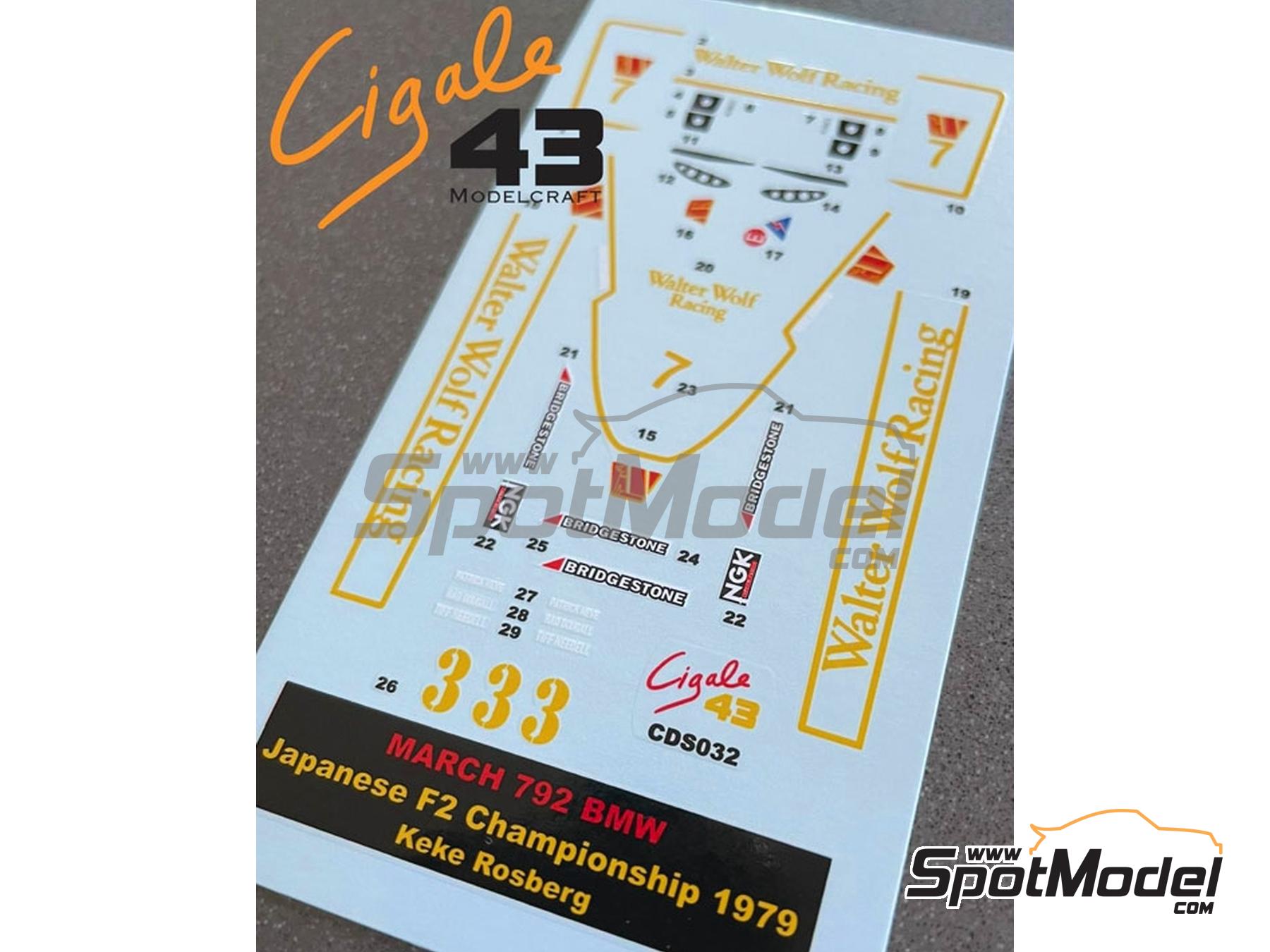 Cigale 43 Modelcraft CDS032: Marking / livery 1/43 scale - March BMW ...