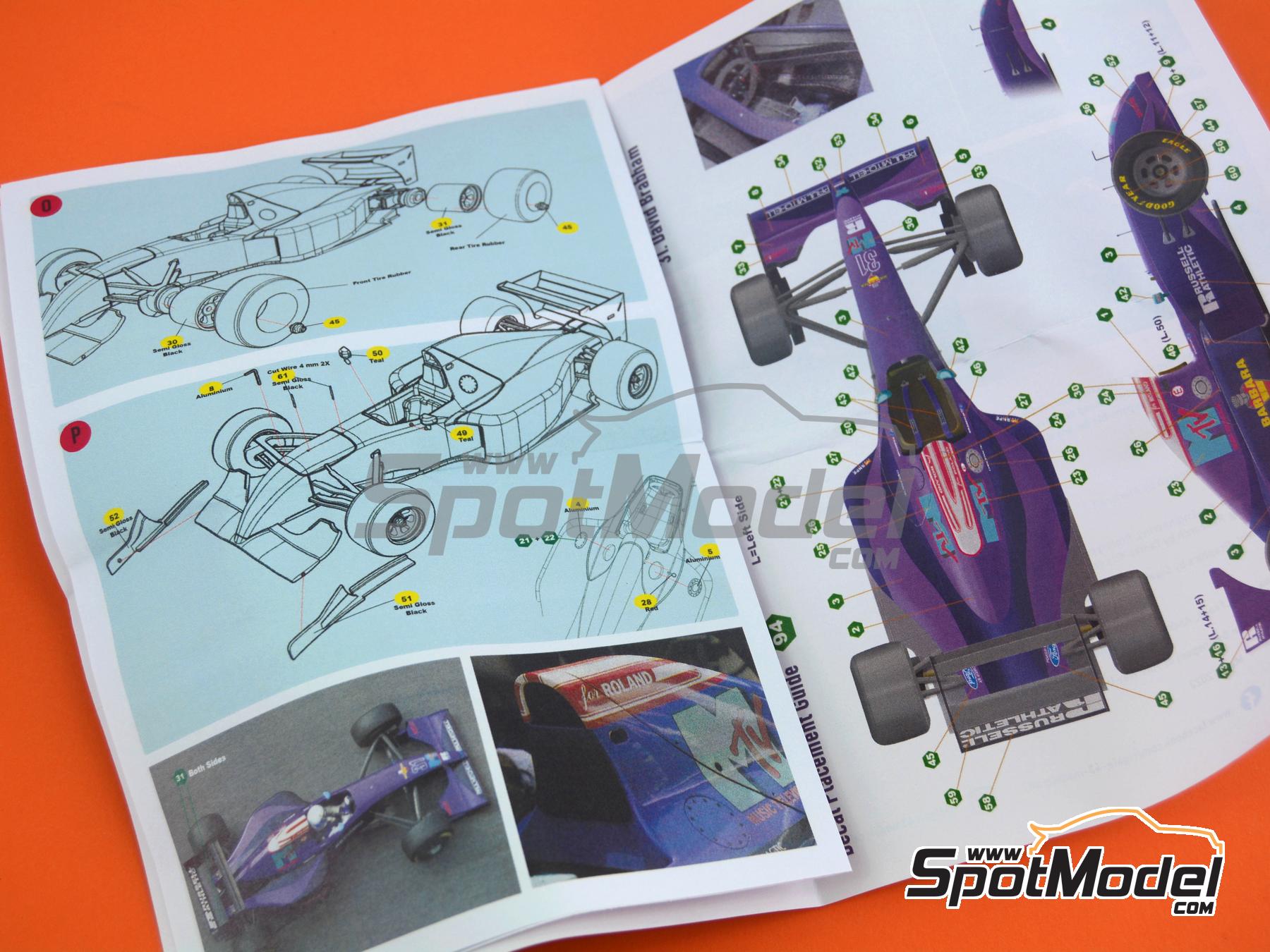 Cigale 43 Modelcraft CFK003: Car scale model kit 1/43 scale - Simtek ...
