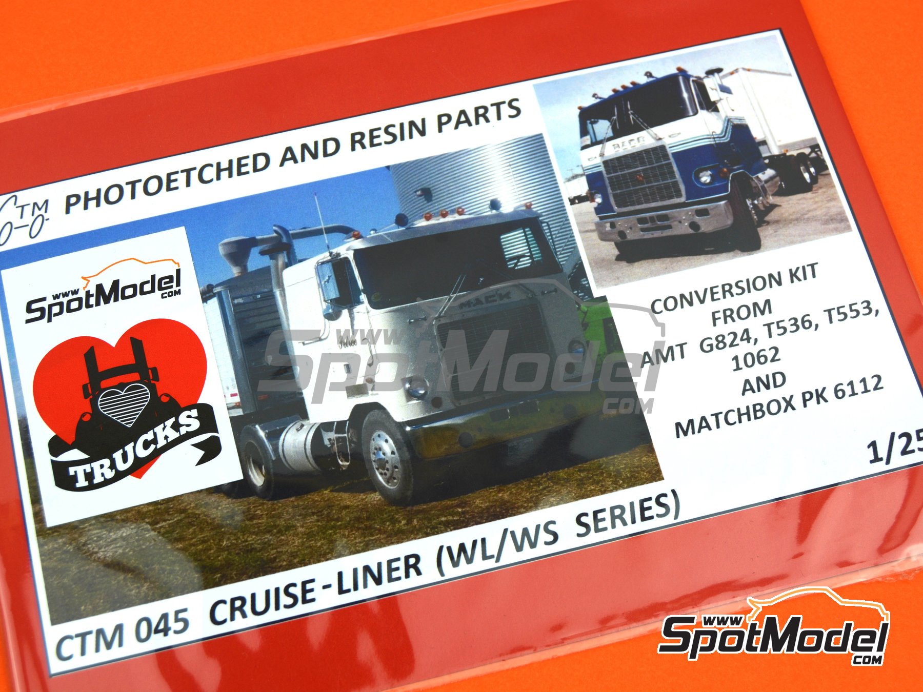 Czech Truck Model CTM045: Detail up set 1/25 scale - Mack Cruiseliner ...
