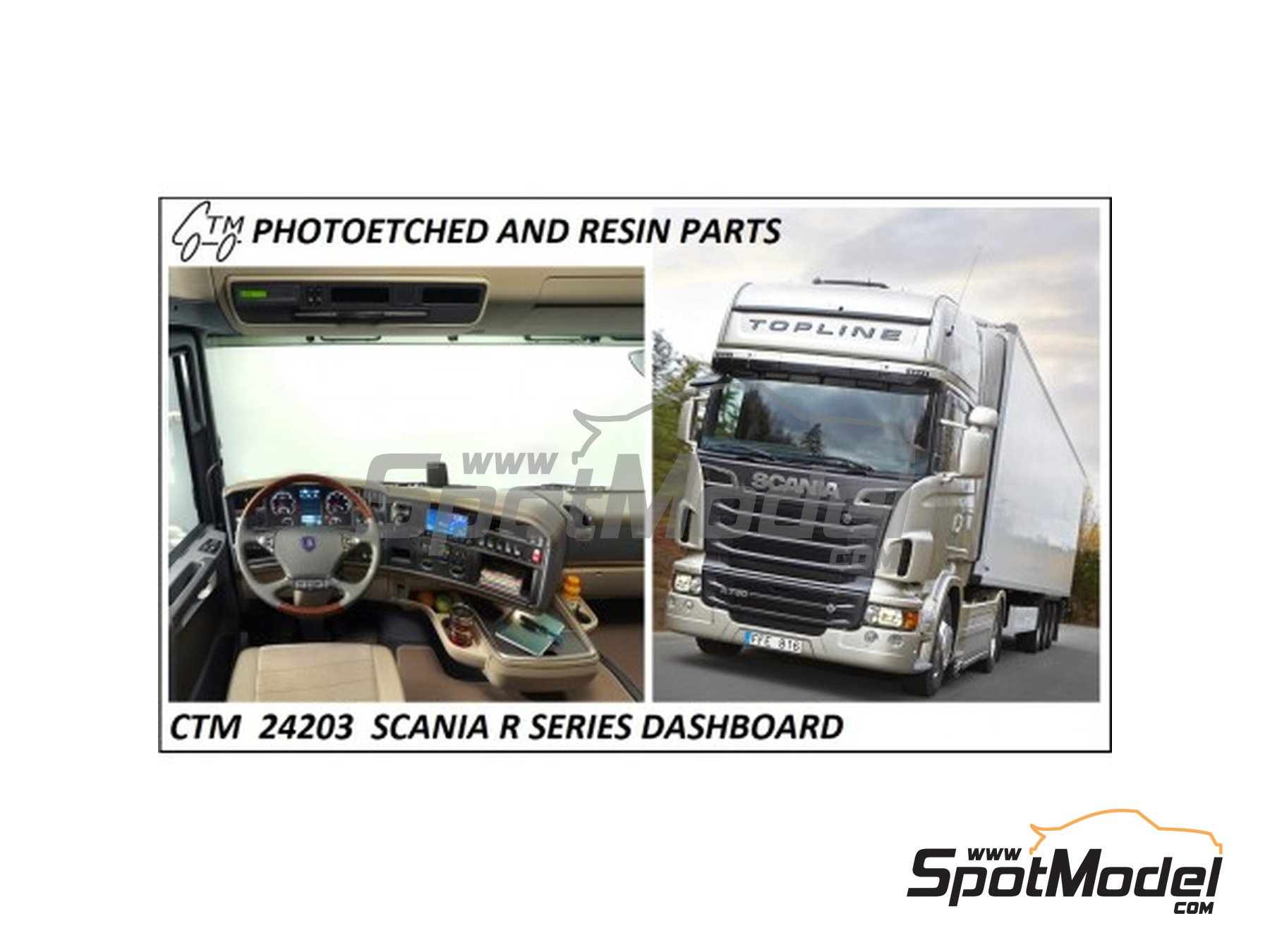 Czech Truck Model CTM 24203: Detail up set 1/24 scale - Scania R series ...