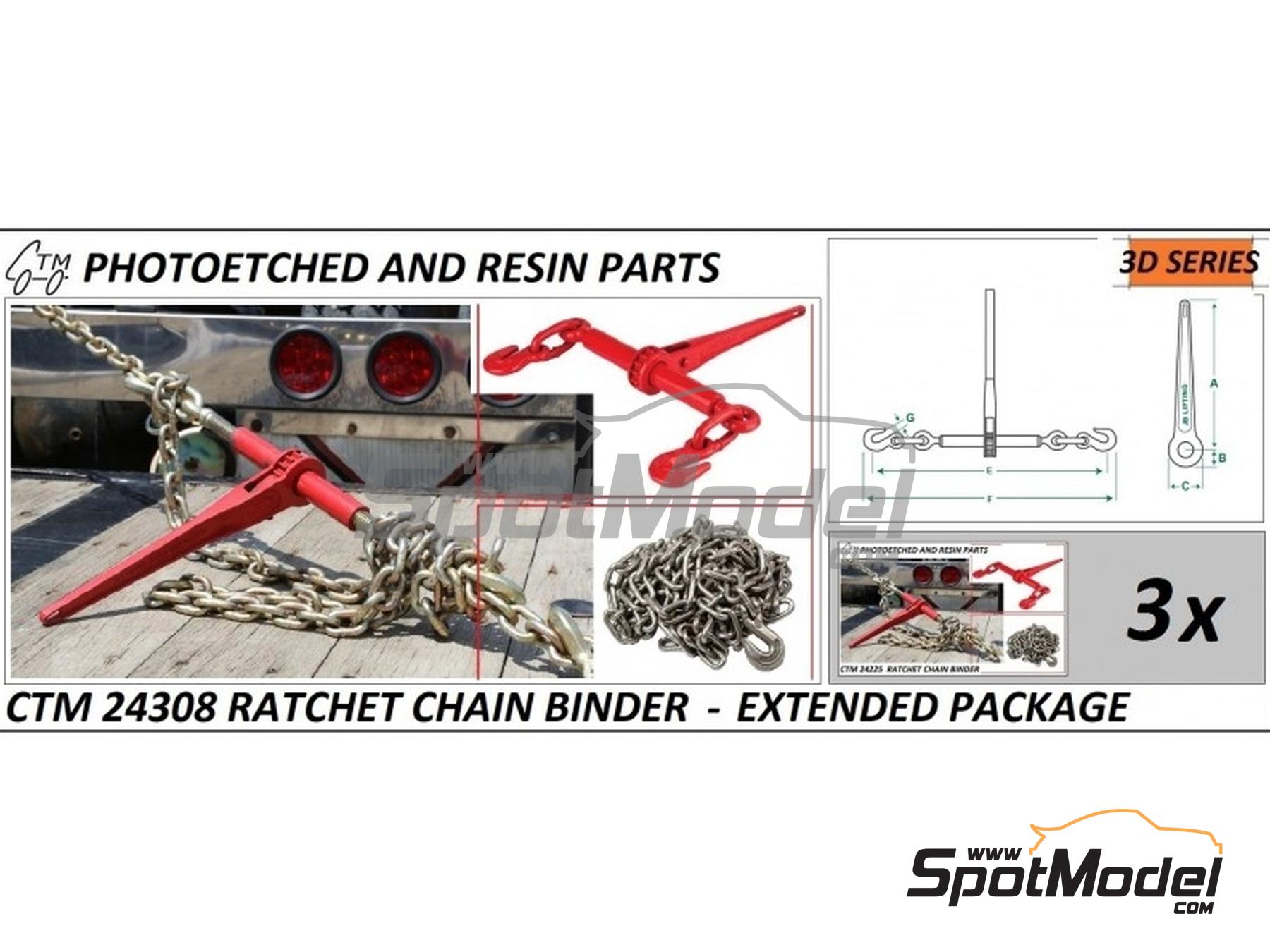 Czech Truck Model CTM24308: Detail 1/24 scale - Ratchet chain binder ...