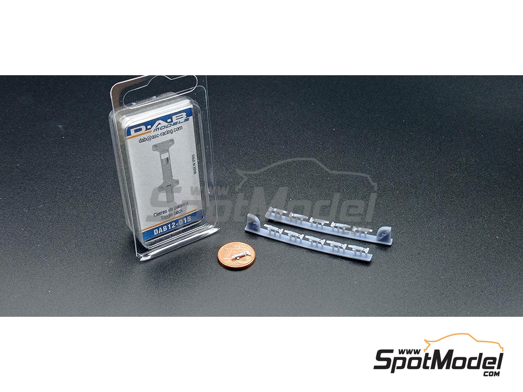D.A.B. Models DAB12-015: Bonnet pins 1/12 scale - Toggle latch - 10 ...