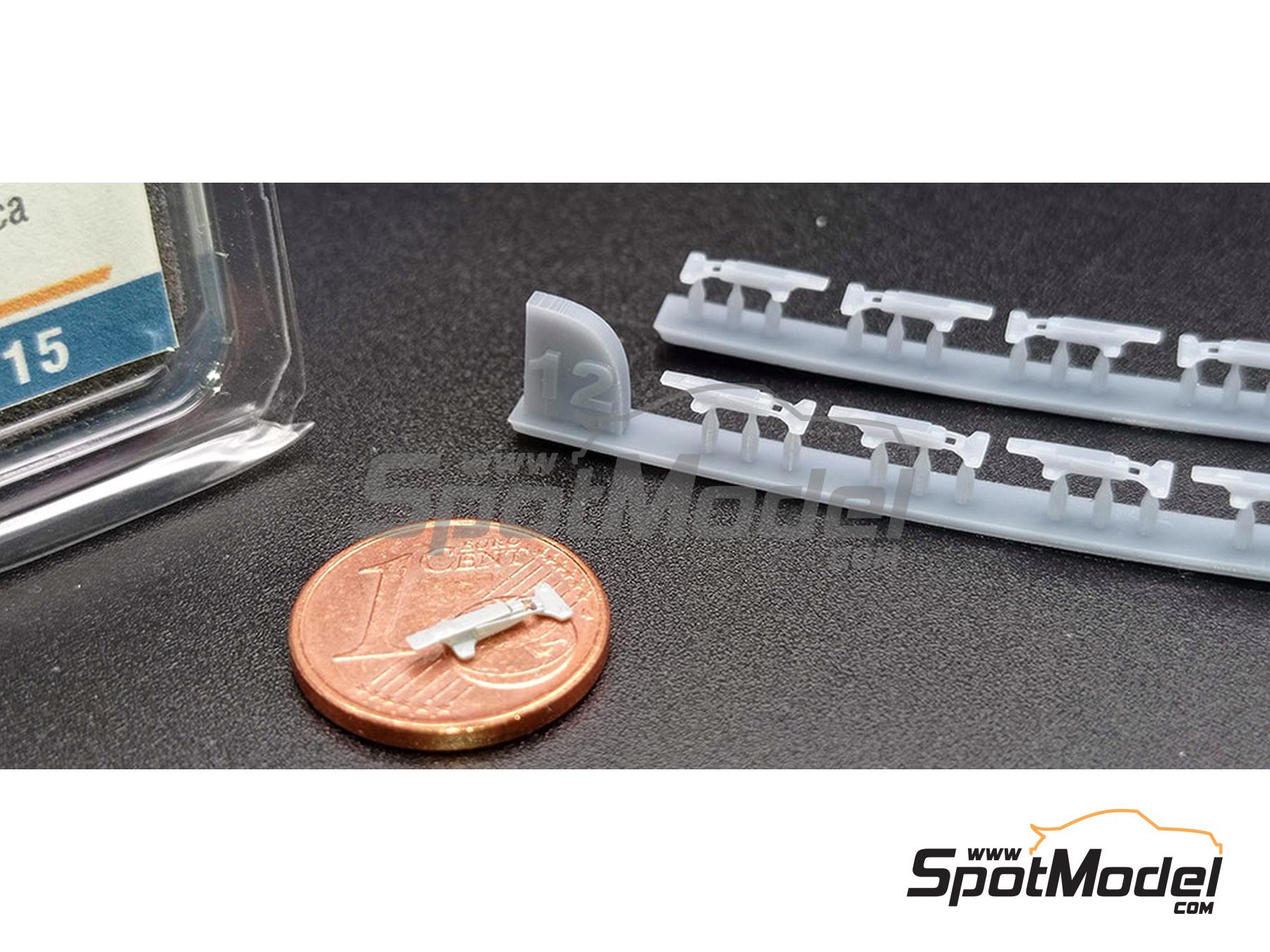 D.A.B. Models DAB12-015: Bonnet pins 1/12 scale - Toggle latch - 10 ...