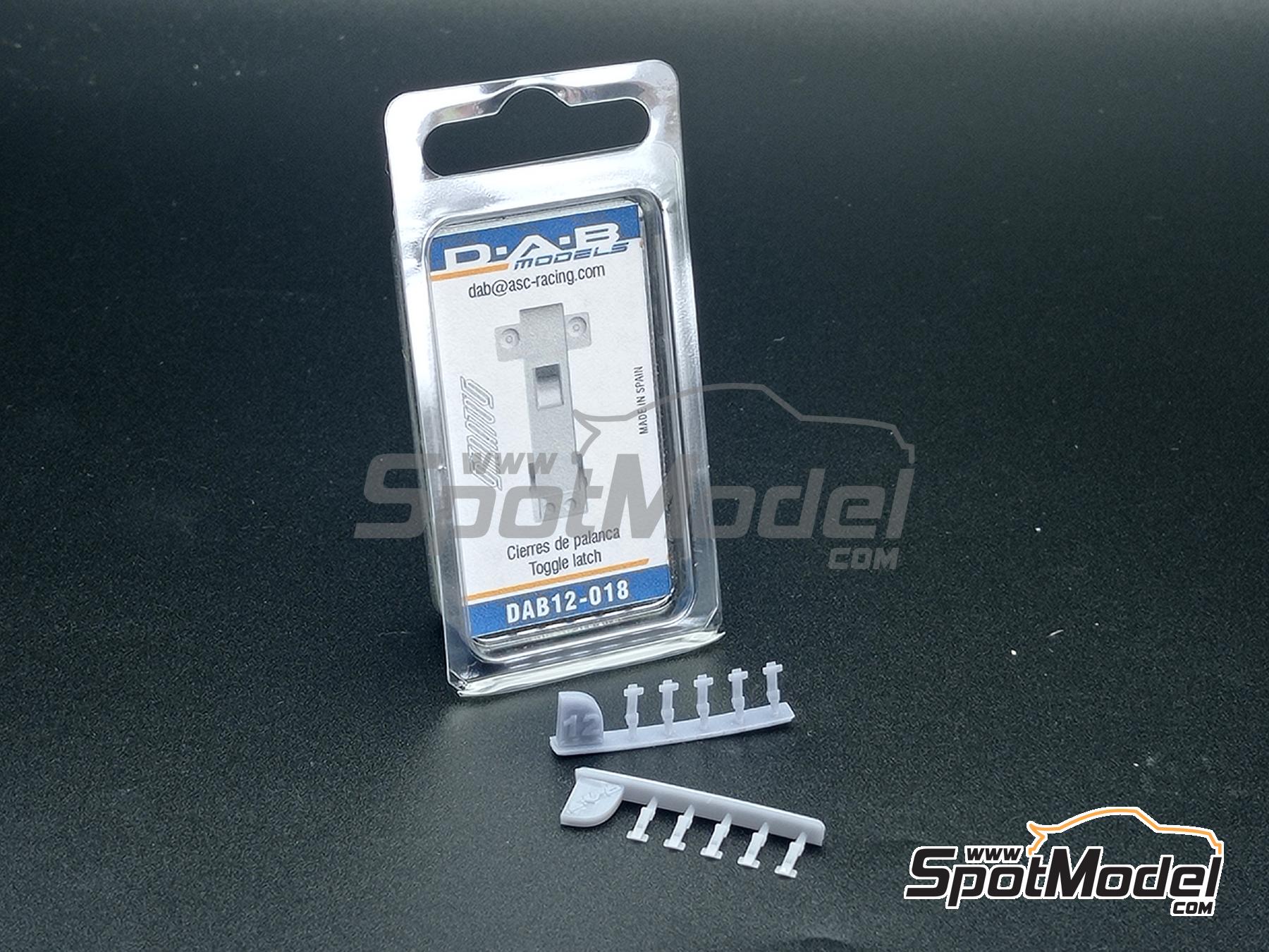 D.A.B. Models DAB12-018: Bonnet pins 1/12 scale - Toggle latch - 10 ...