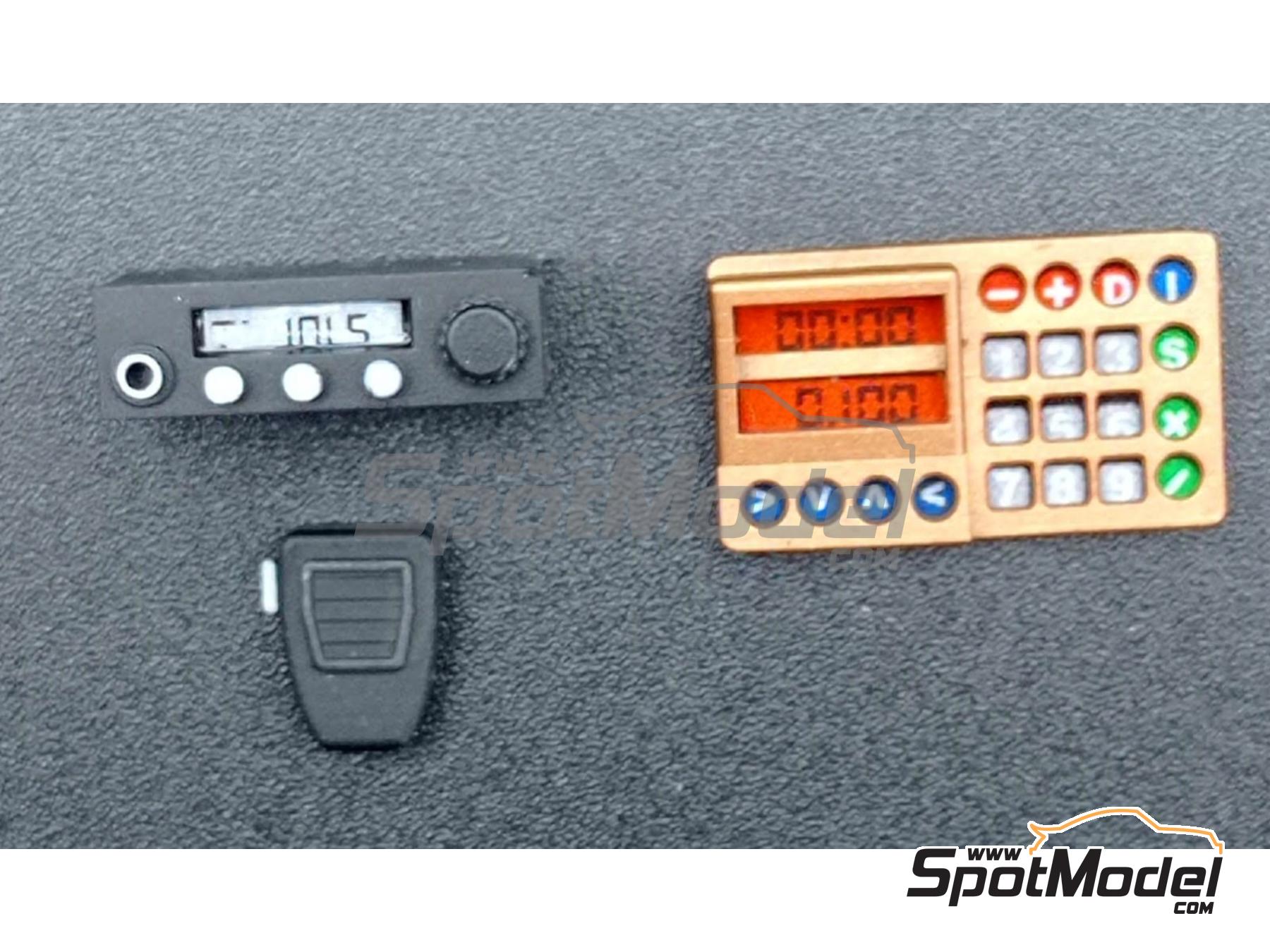D.A.B. Models DAB12-020: Detail 1/12 scale - Trip meters, radios and ...