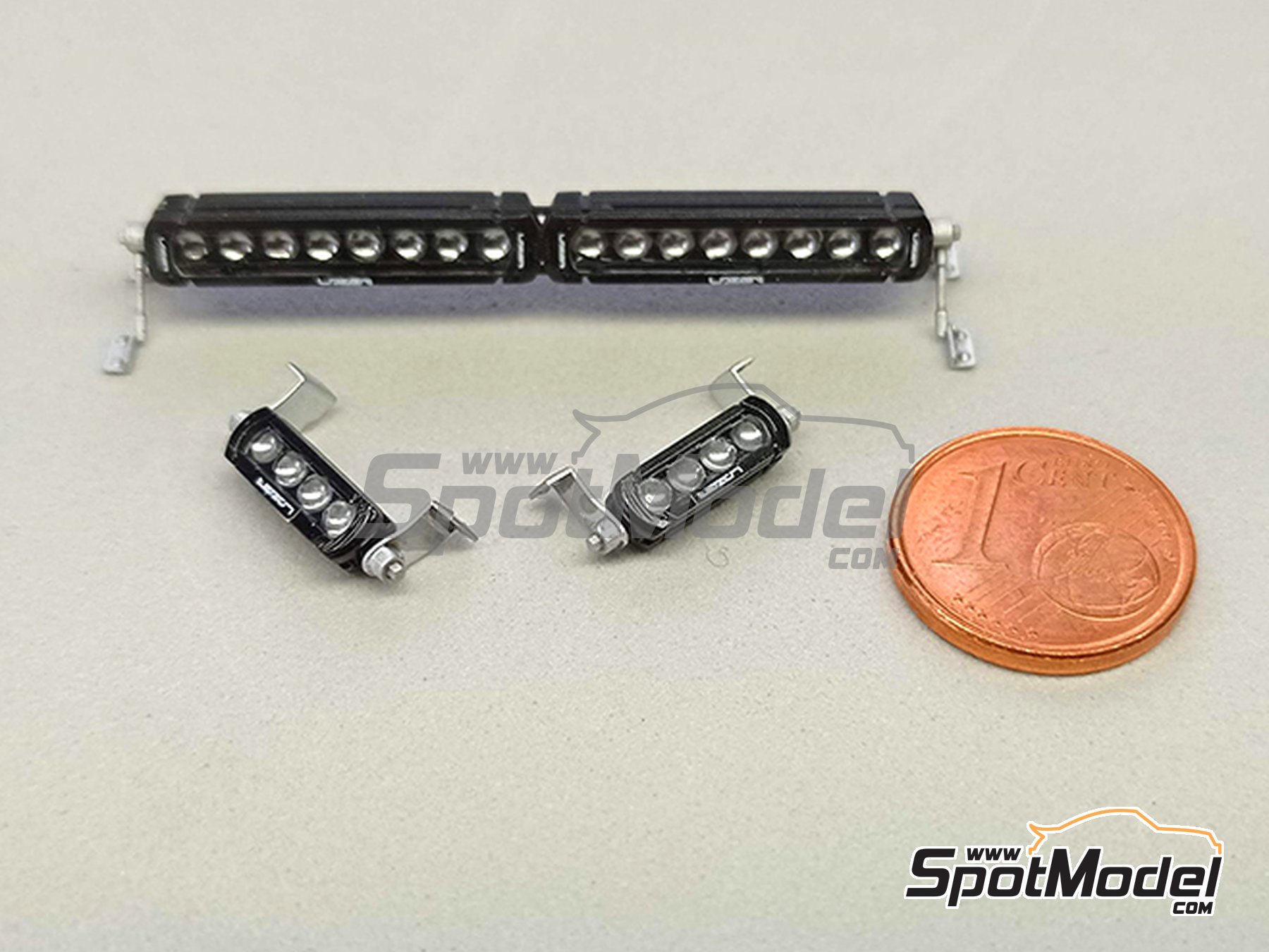 D.A.B. Models DAB18-004: Lamp pod 1/18 scale - Leds Rally Lamps - Type ...