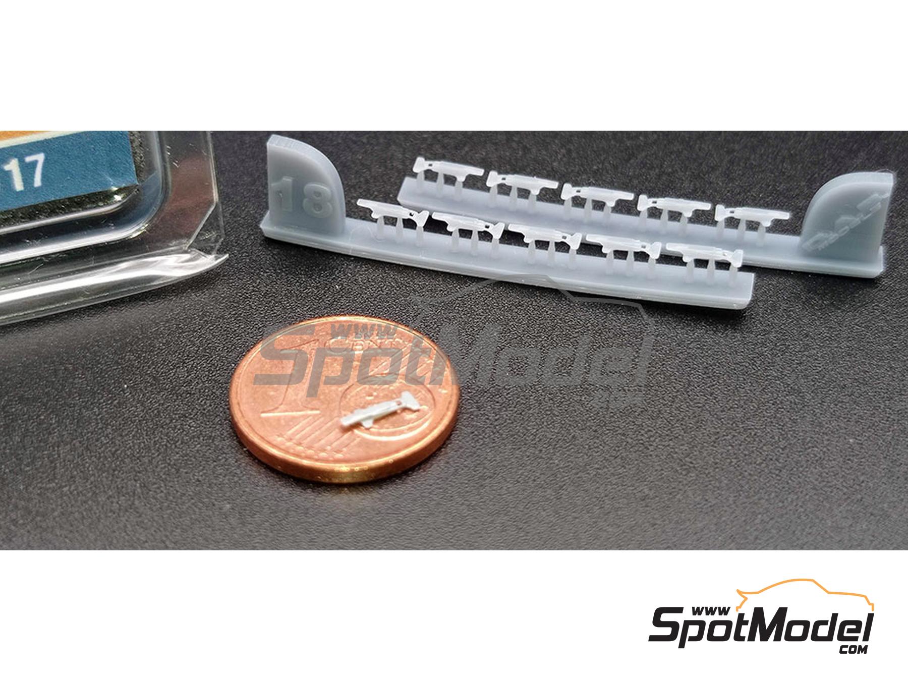 D.A.B. Models DAB18-017: Bonnet pins 1/18 scale - Toggle latch - 10 ...