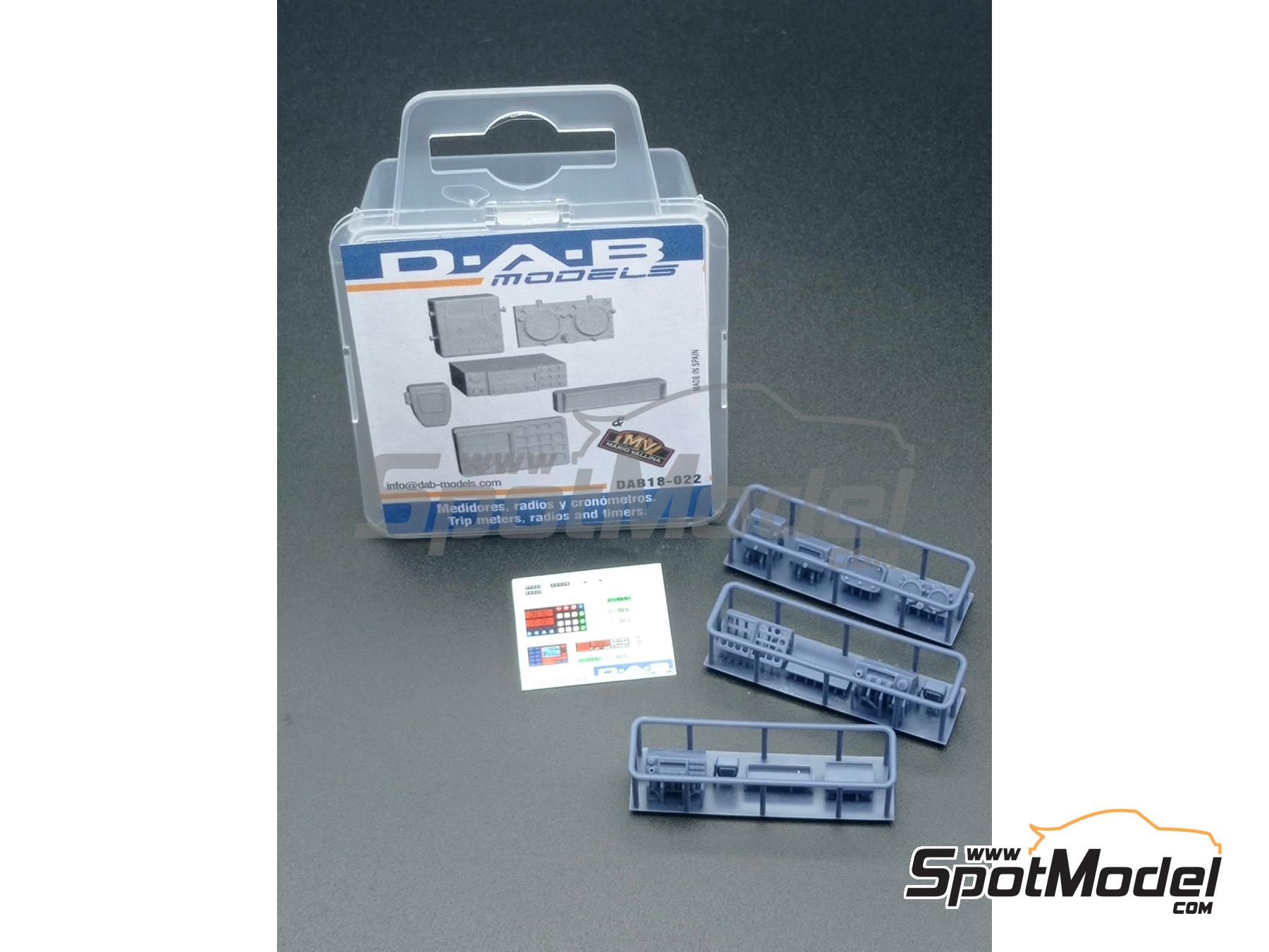 D.A.B. Models DAB18-022: Detail 1/18 scale - Trip meters, radios and ...