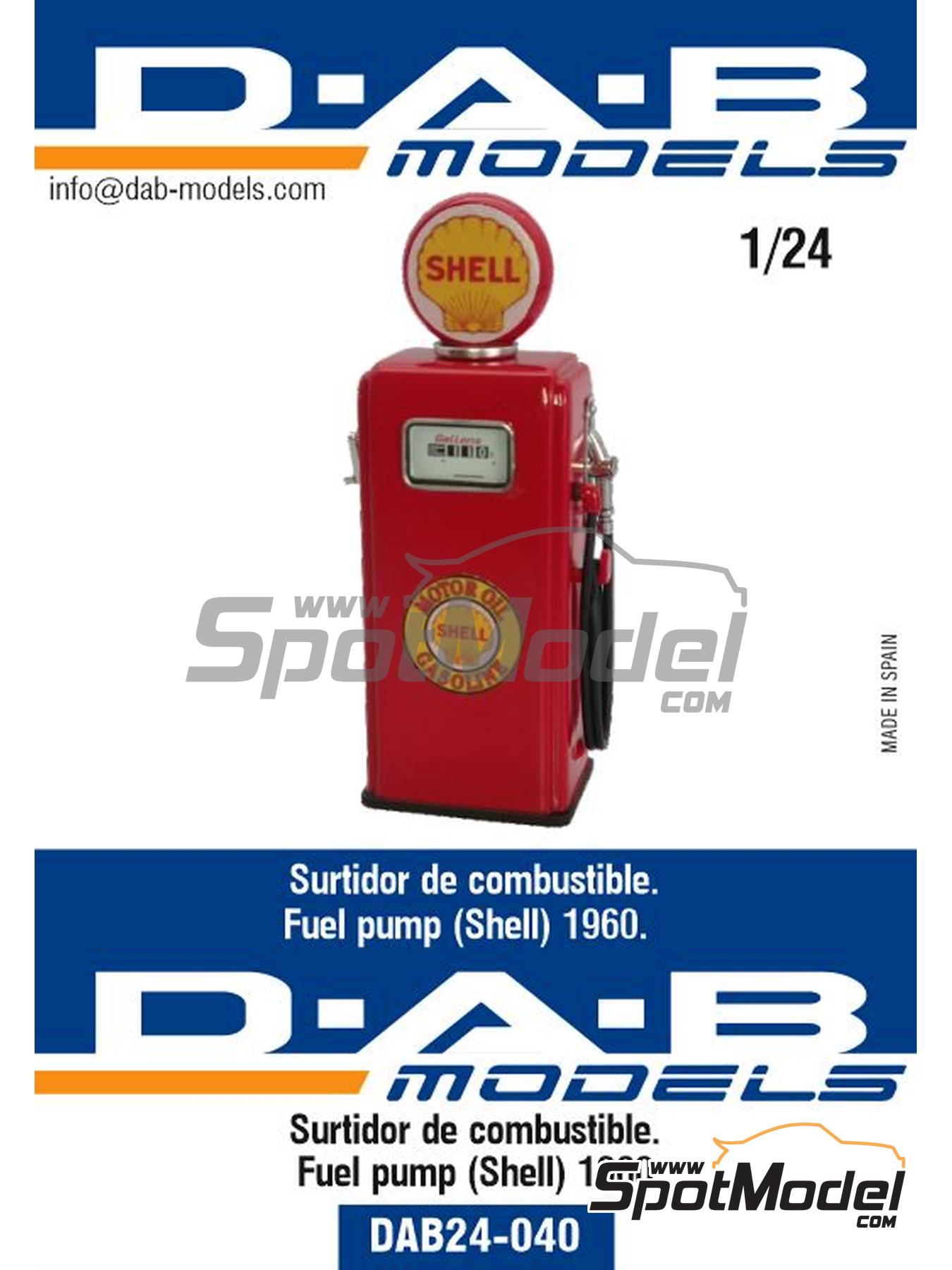 D.A.B. Models DAB24-040: Scale model kit 1/24 scale - Fuel pump Shell ...