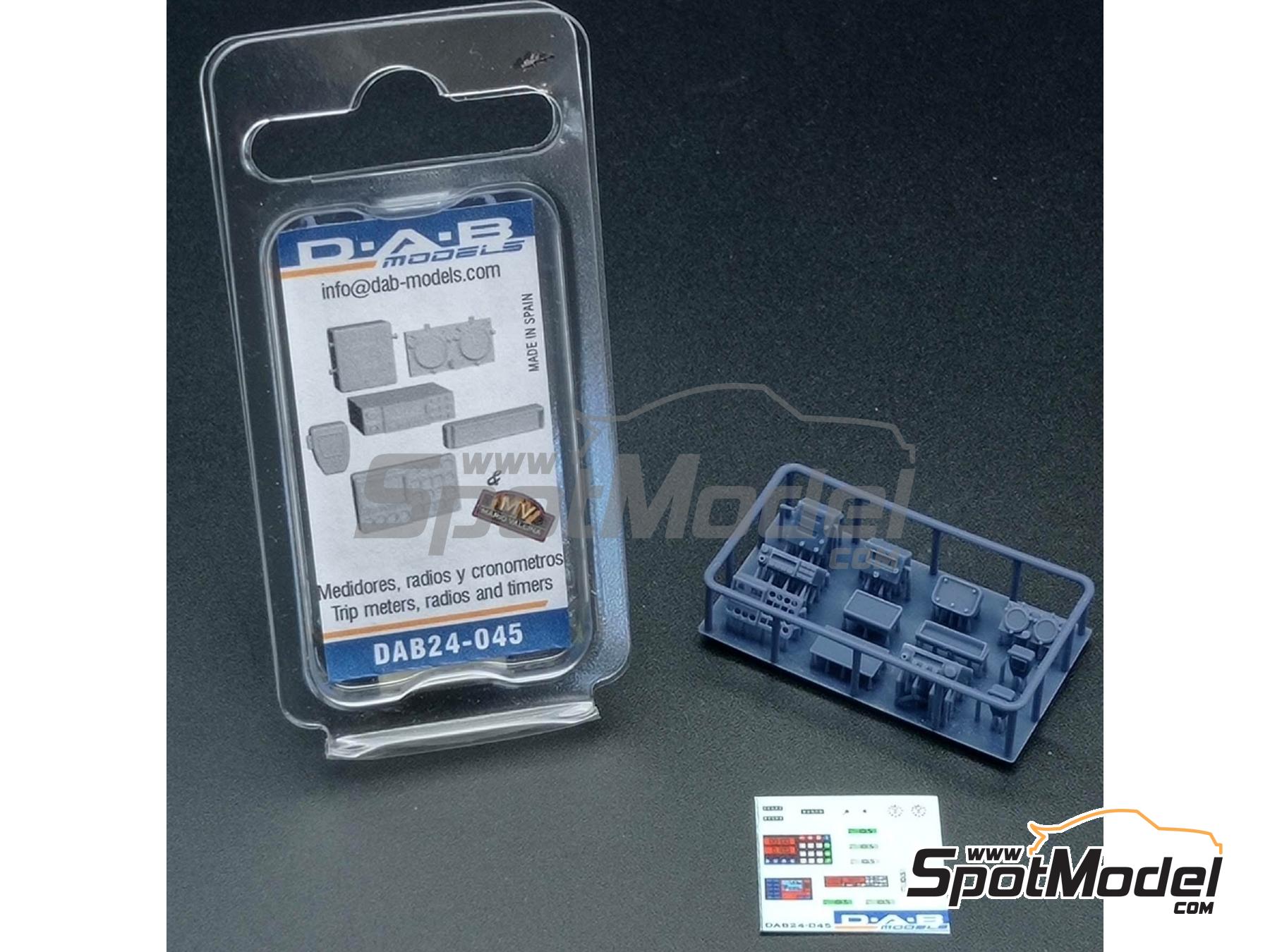 D.A.B. Models DAB24-045: Detail 1/24 scale - Trip meters, radios and ...