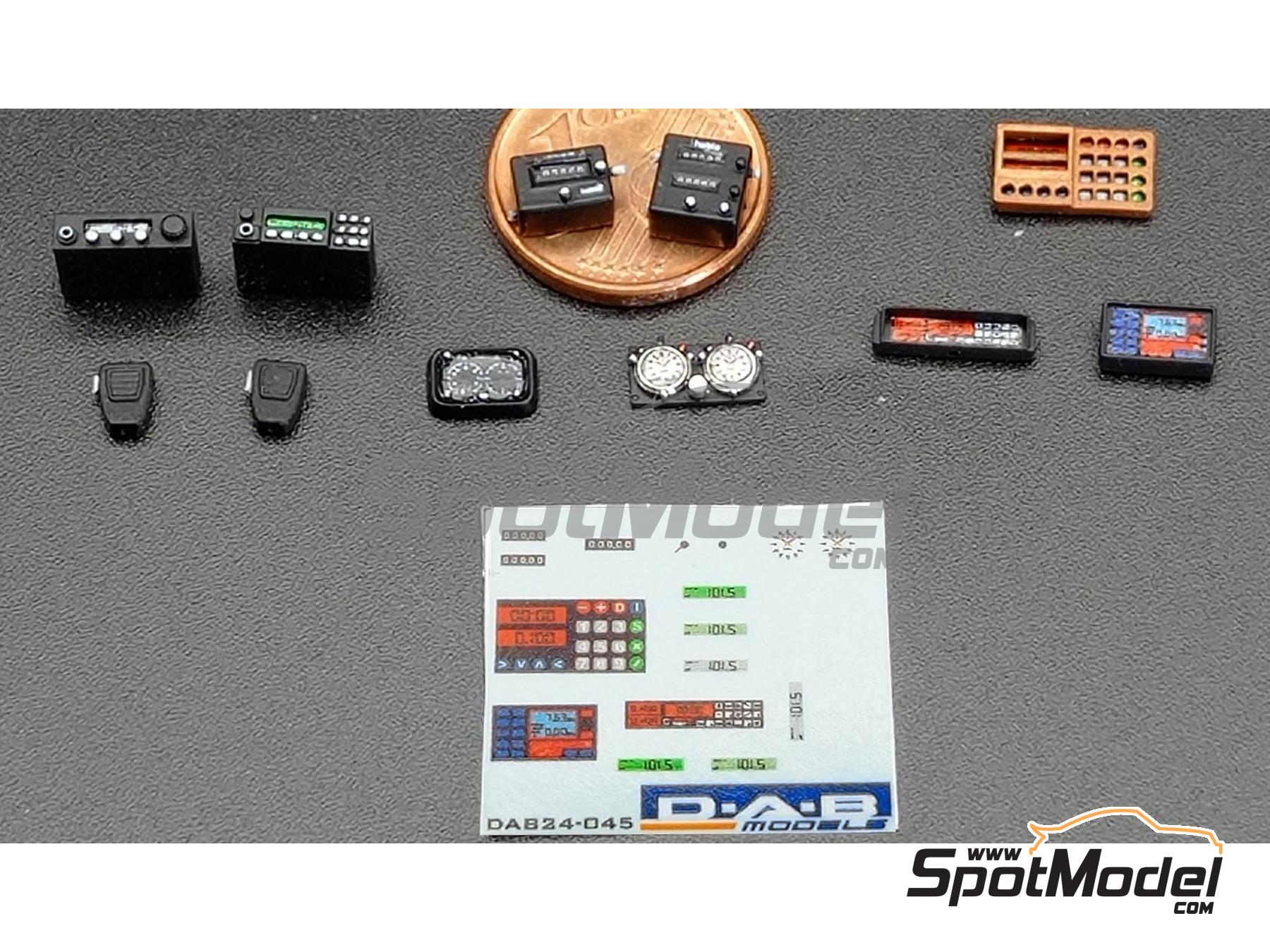 D.A.B. Models DAB24-045: Detail 1/24 scale - Trip meters, radios and ...