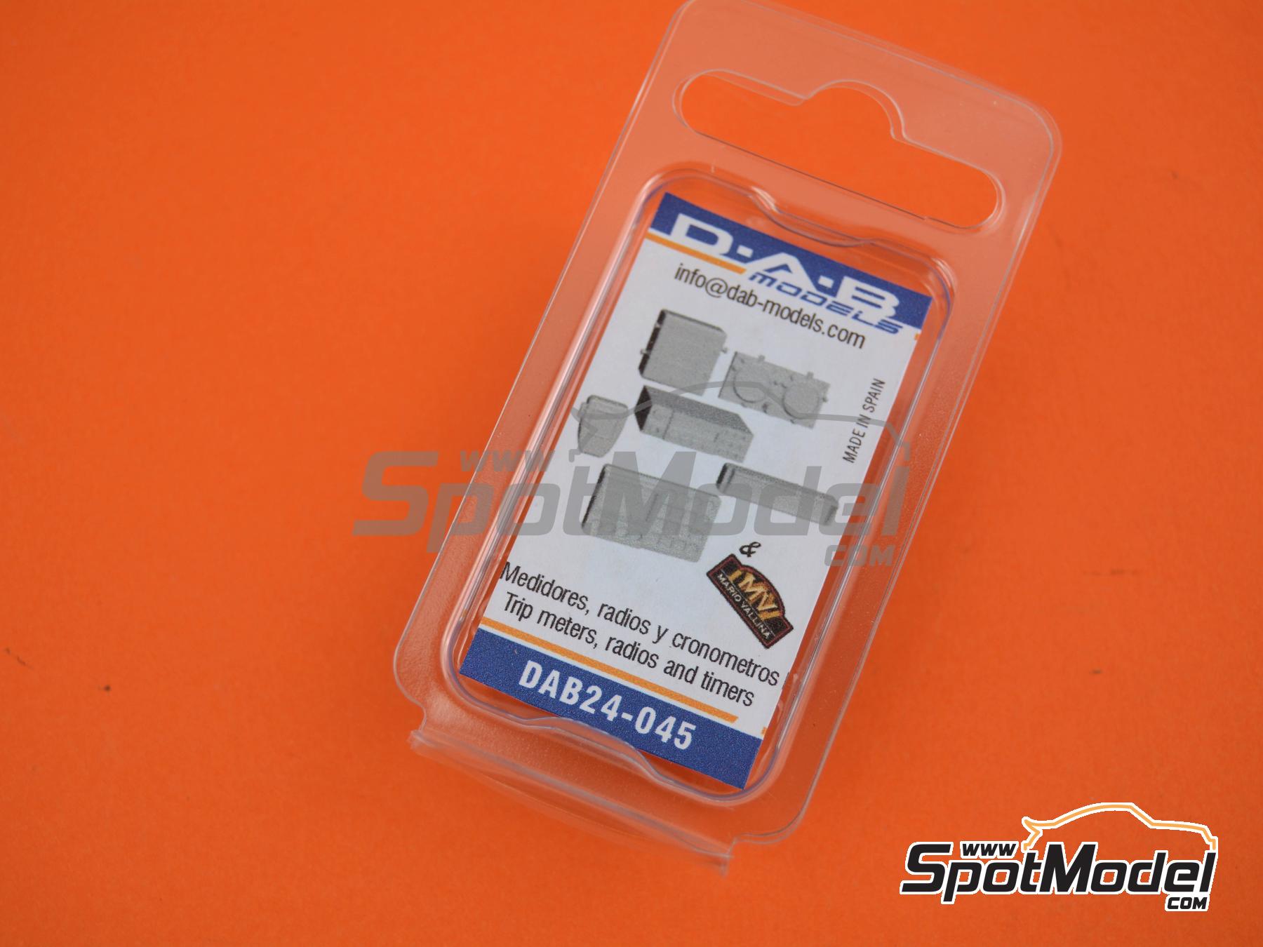 D.A.B. Models DAB24-045: Detail 1/24 scale - Trip meters, radios and ...