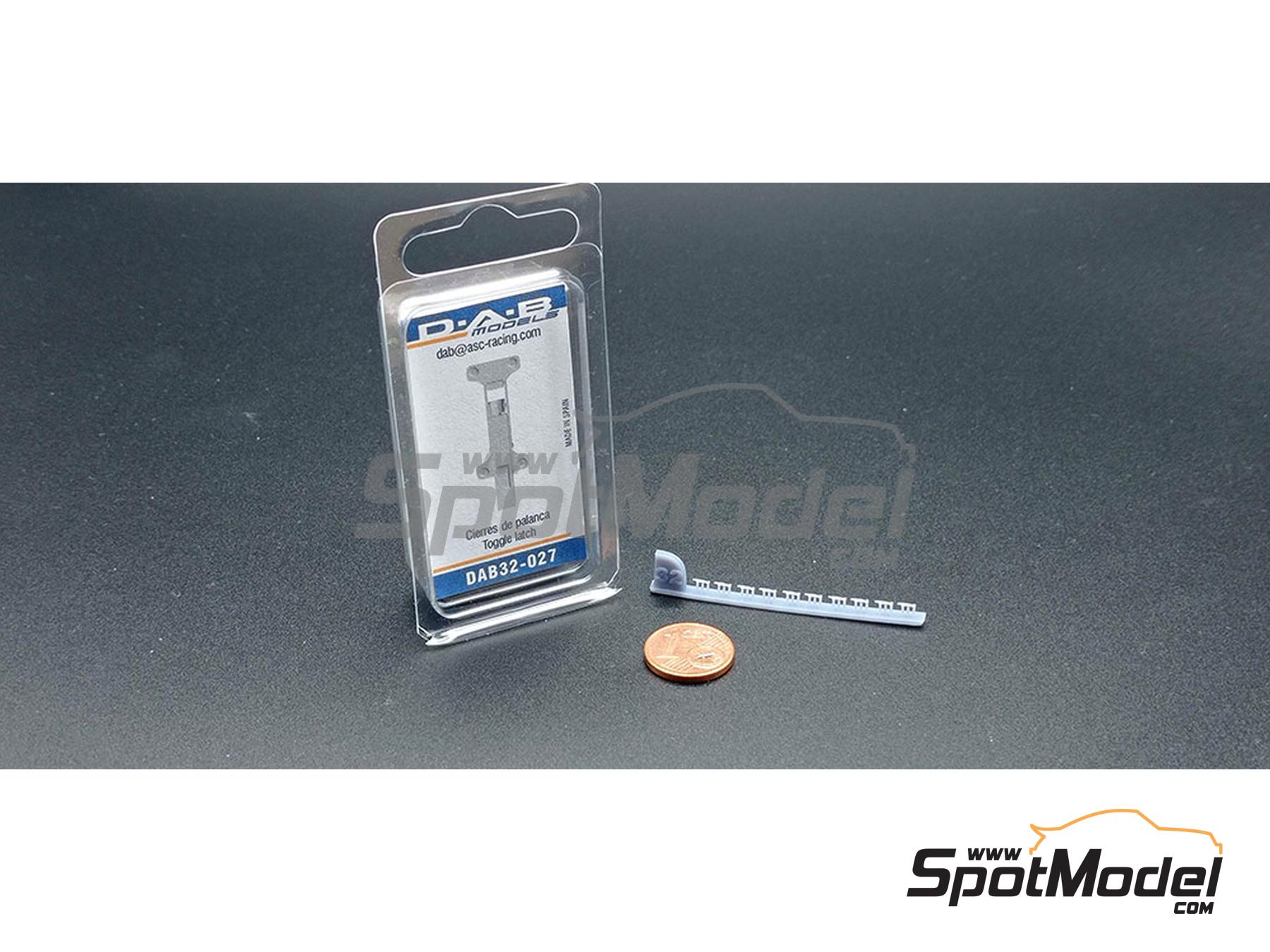 D.A.B. Models DAB32-027: Bonnet pins 1/32 scale - Toggle latch - 10 ...